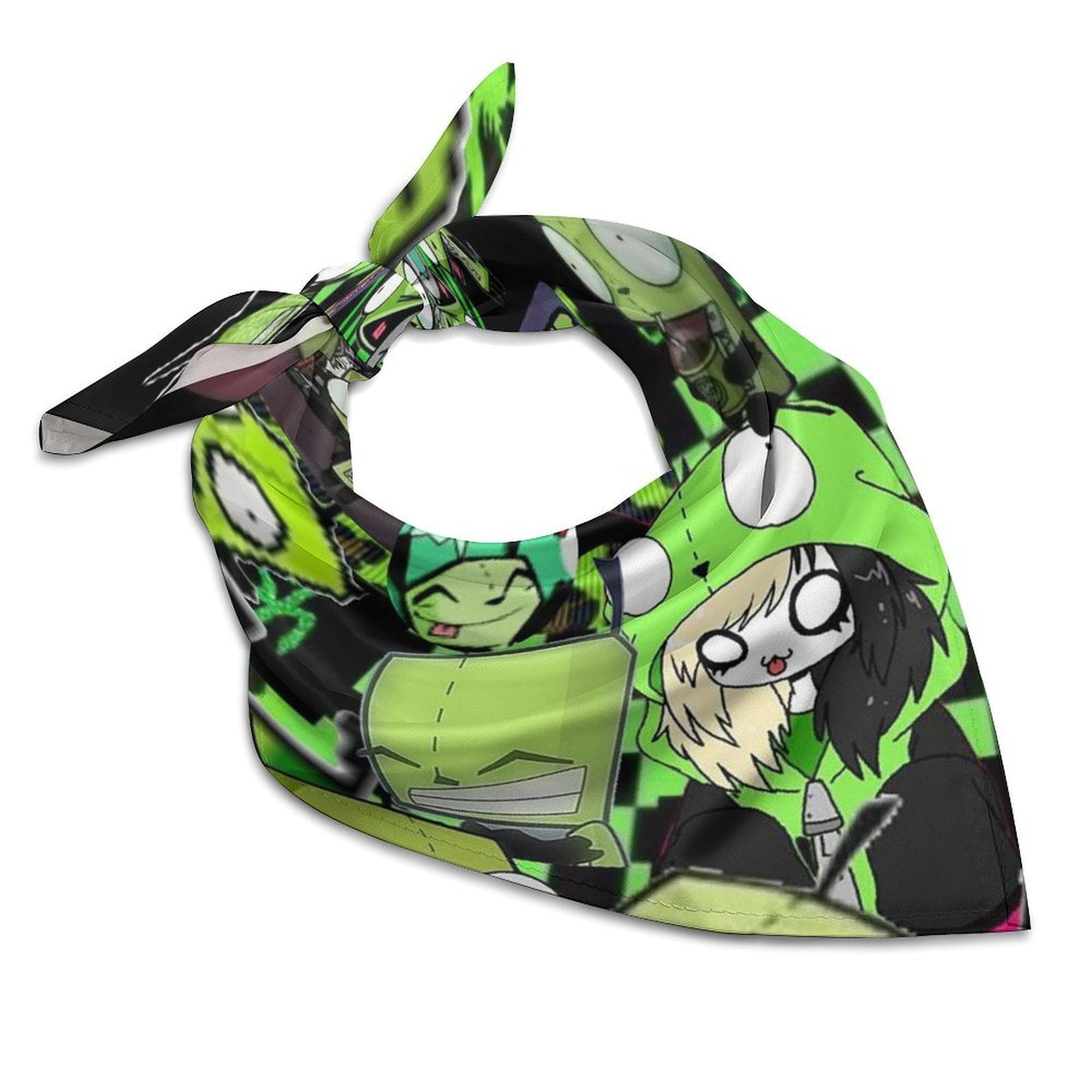 Invader Zim Silk Satin Square Head Scarf - Square Head Scarves for ...
