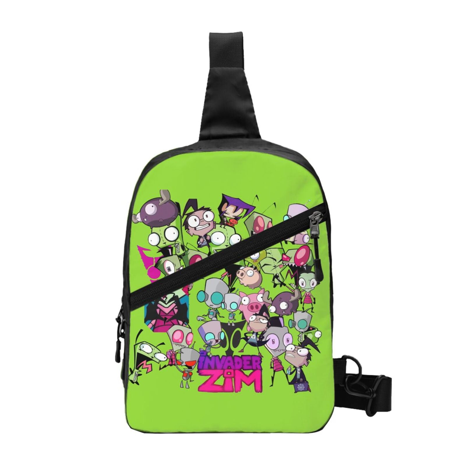 Invader Zim Sling Crossbody Backpack Shoulder Bag Chest Bag Daypack ...