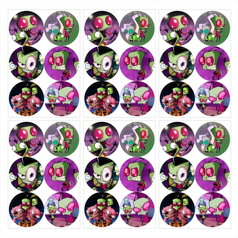 Invader Zim Stickers Party Favors Labels Birthday Thank You Themed ...