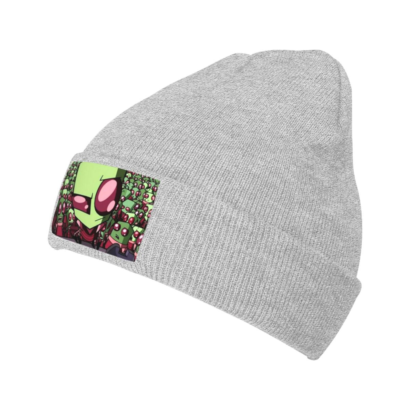 Invader Zim Stretchable Knitted Beanie Hat Unisex Hat Daily Winter Thermal Soft Skull Cap For ...