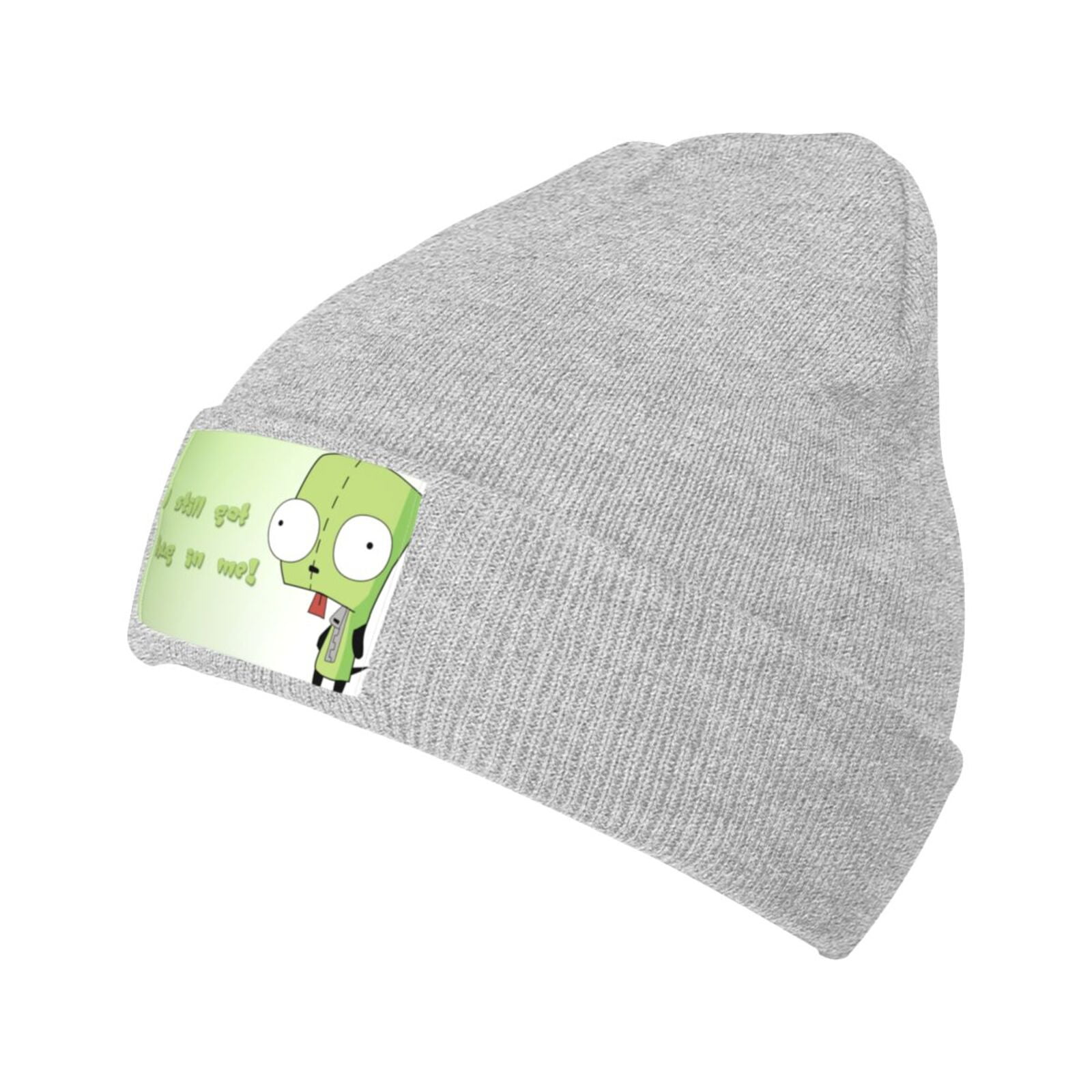 Invader Zim Stretchable Knitted Beanie Hat Unisex Hat Daily Winter Thermal Soft Skull Cap For ...