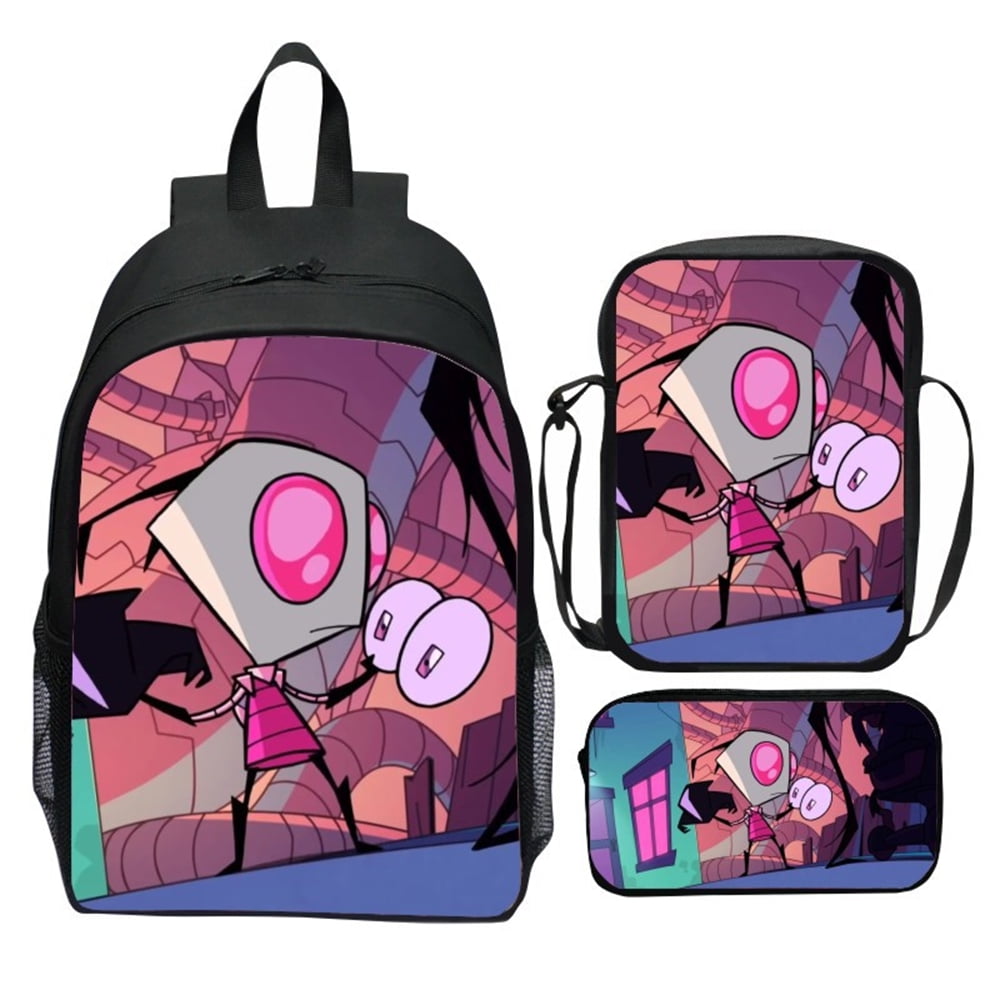 Invader Zim Student Book Bag 3-Piece Student Book Bag A back-to-school ...