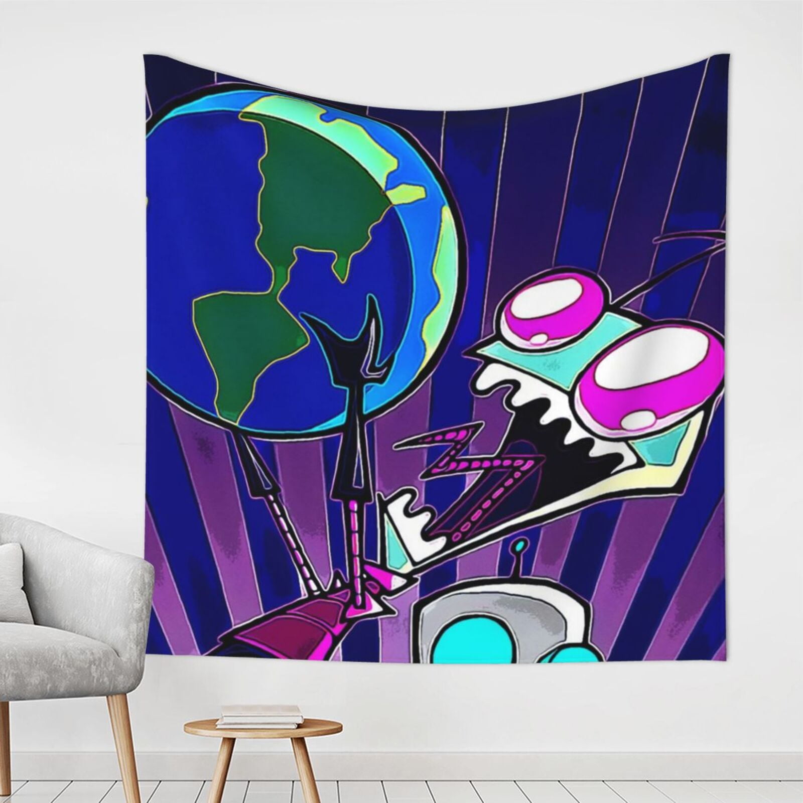 Invader Zim Tapestry Luxury Wall Hanging Tapestries Decor For Bedroom ...