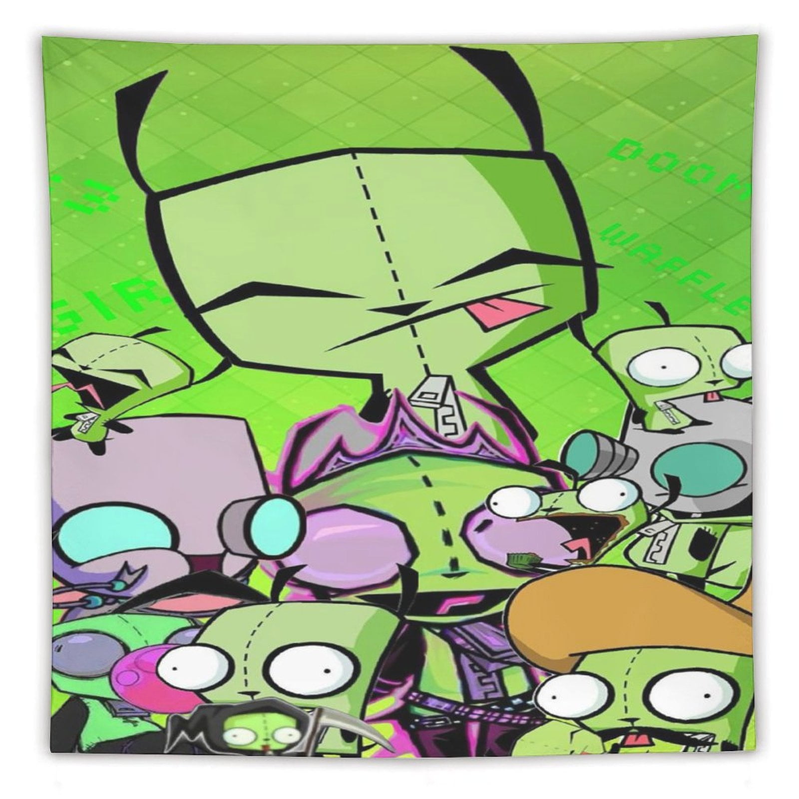 Invader Zim Tapestry Wall Hanging Wall Art Decor Wall Tapestry for ...