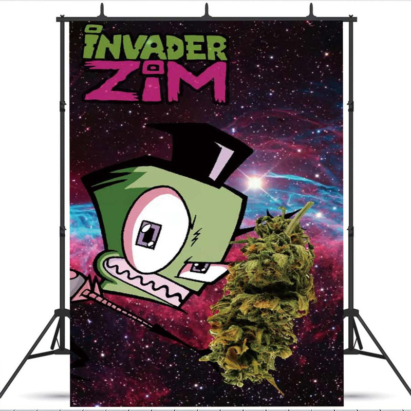 Invader Zim Taspestry Wall Decor Backdrop Banner Party Supplies Poster ...