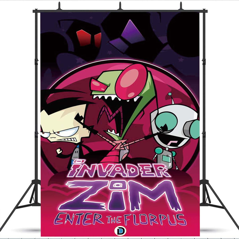 Invader Zim Taspestry Wall Decor Party Supplies Background ...
