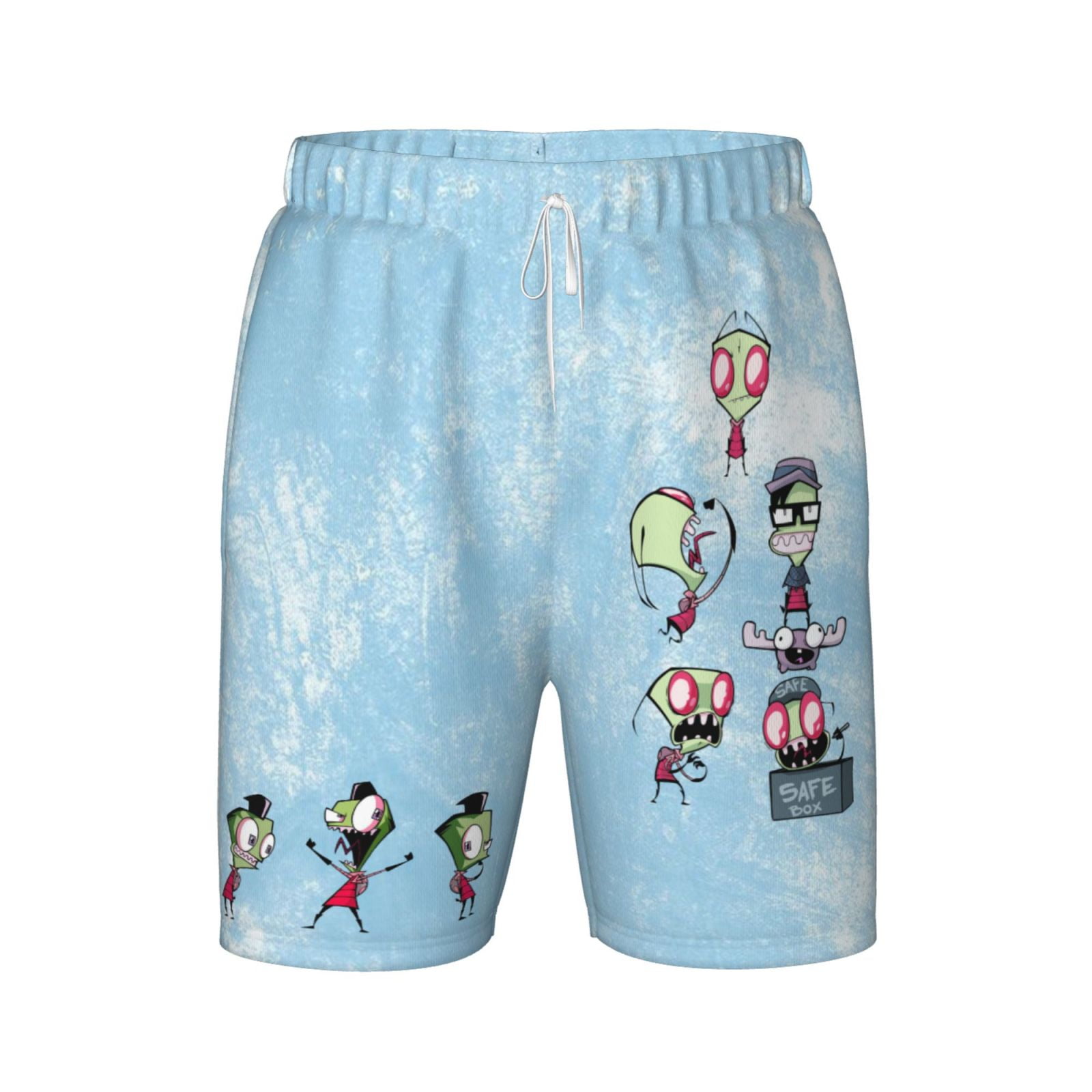 Invader Zim Teen Swim Trunks Summer Beach Board Shorts Double Layered ...