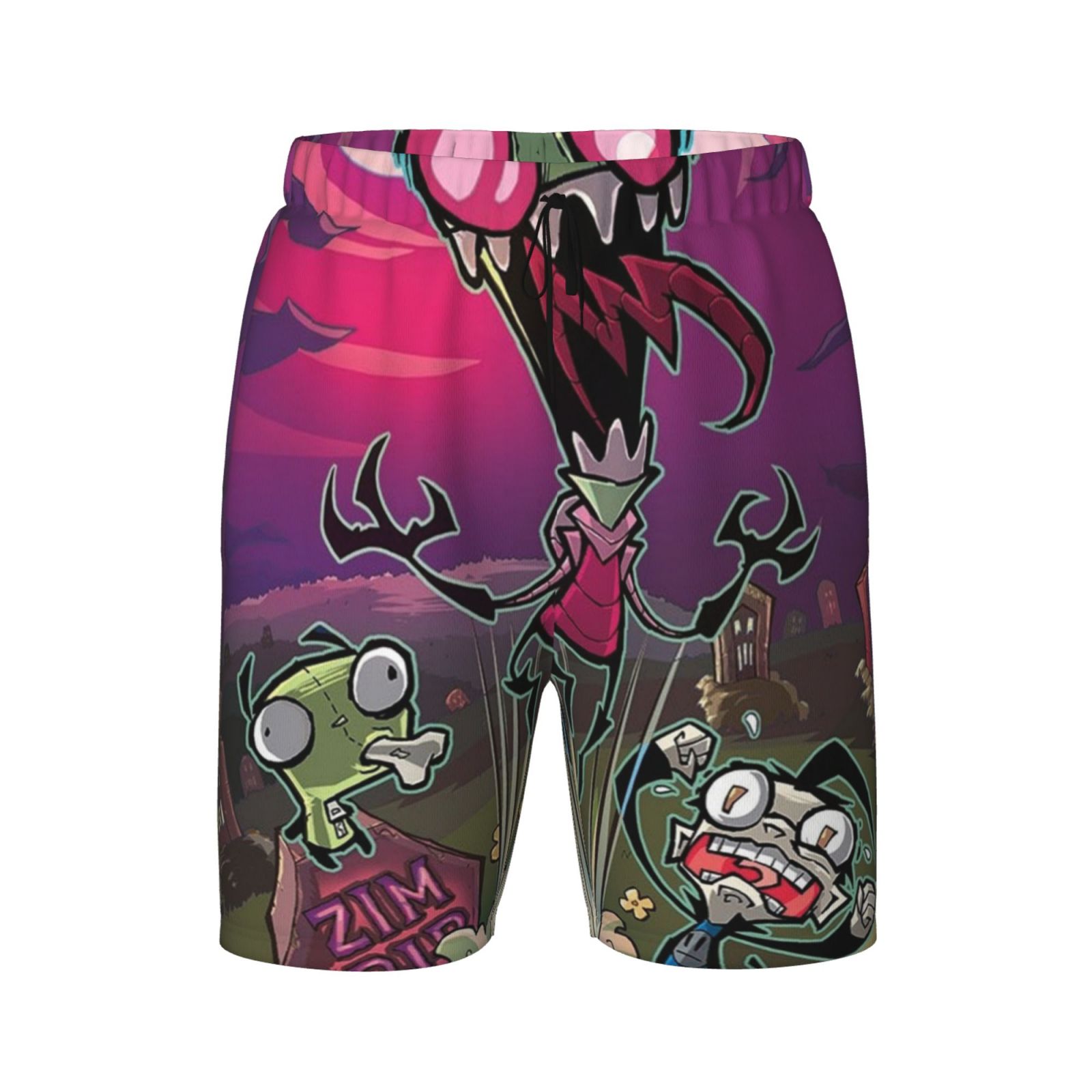 Invader Zim Teen Swim Trunks Summer Beach Board Shorts Quick Dry ...