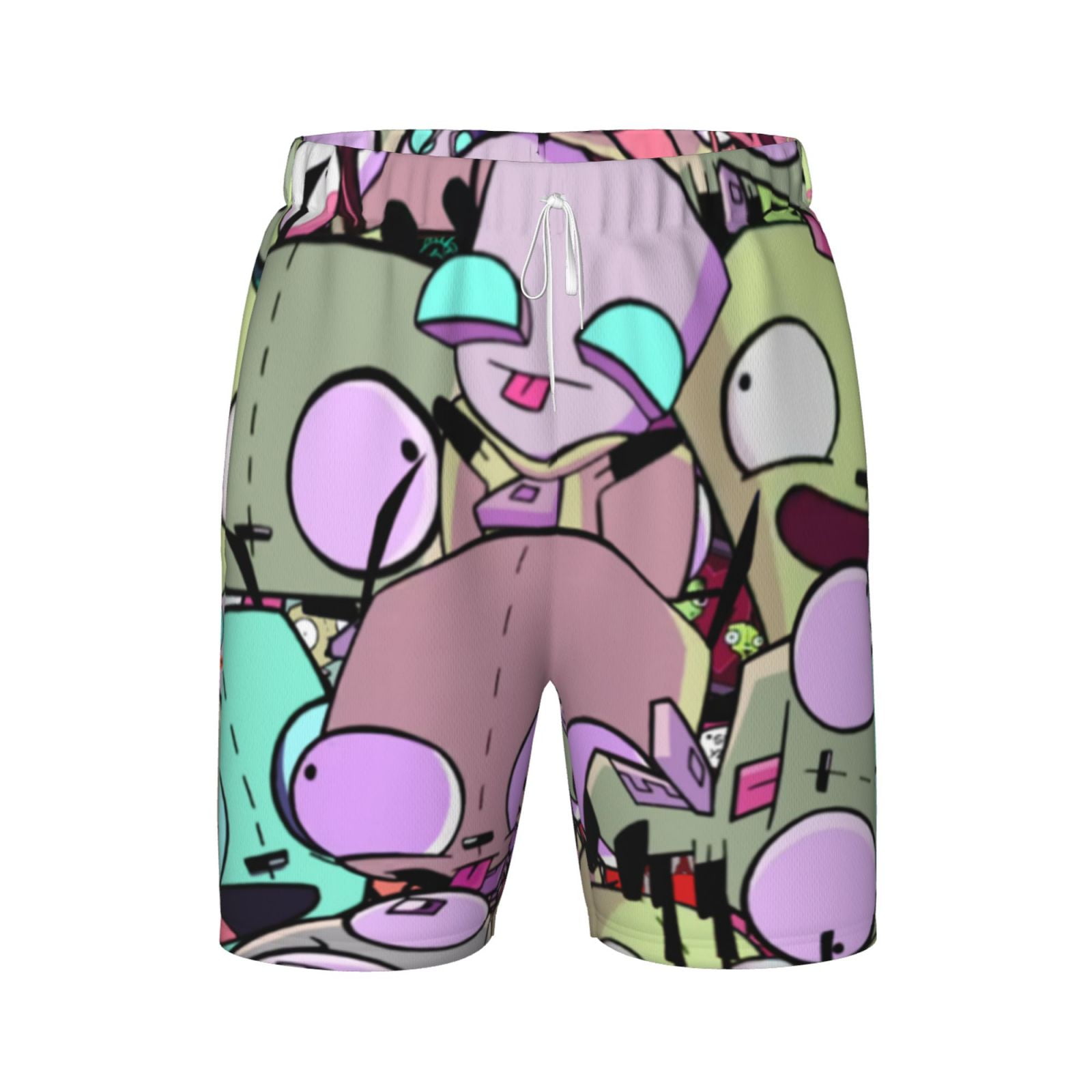 Invader Zim Teen Swim Trunks Summer Beach Board Shorts Quick Dry ...