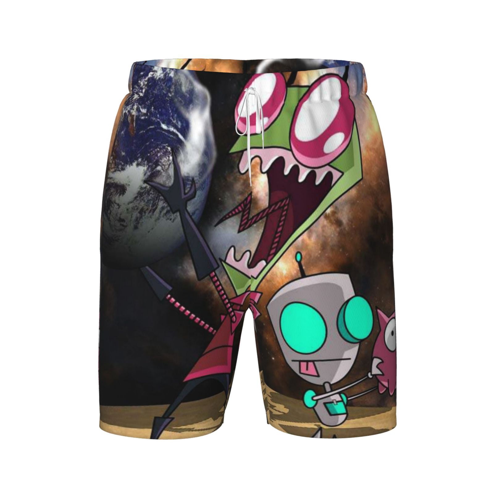 Invader Zim Teen Swim Trunks Summer Beach Board Shorts Quick Dry ...