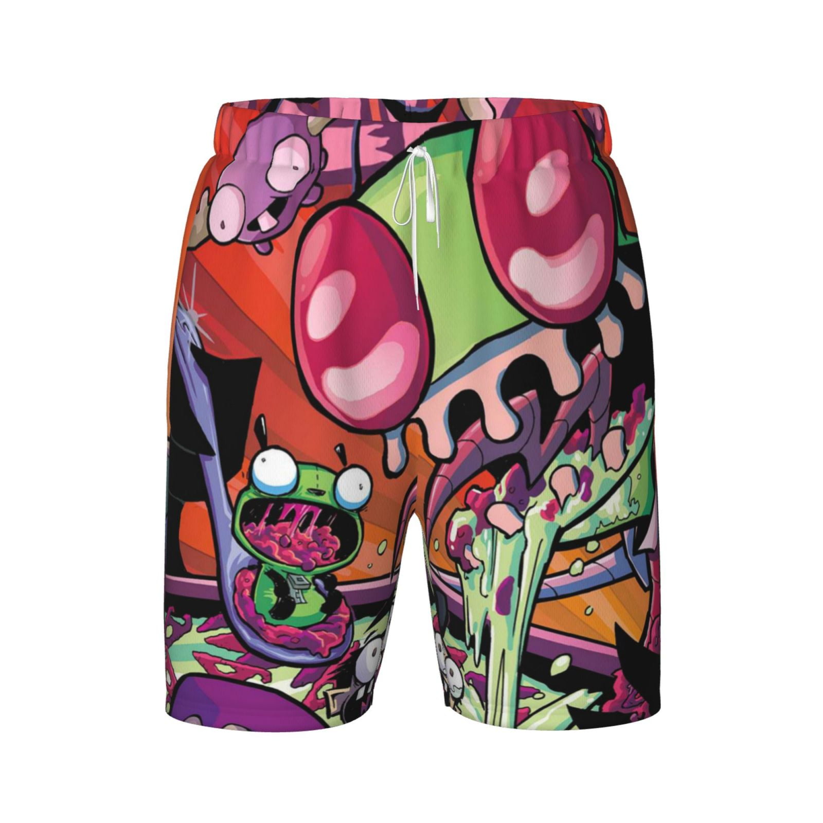 Invader Zim Teen Swim Trunks Summer Beach Board Shorts Quick Dry ...