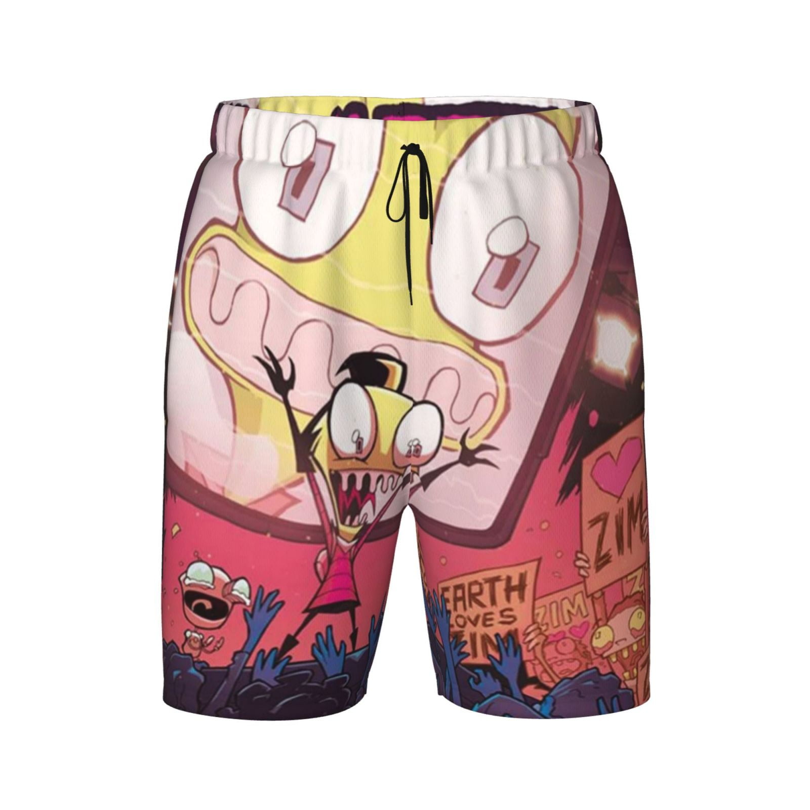 Invader Zim Teen Swim Trunks Summer Beach Board Shorts Quick Dry ...