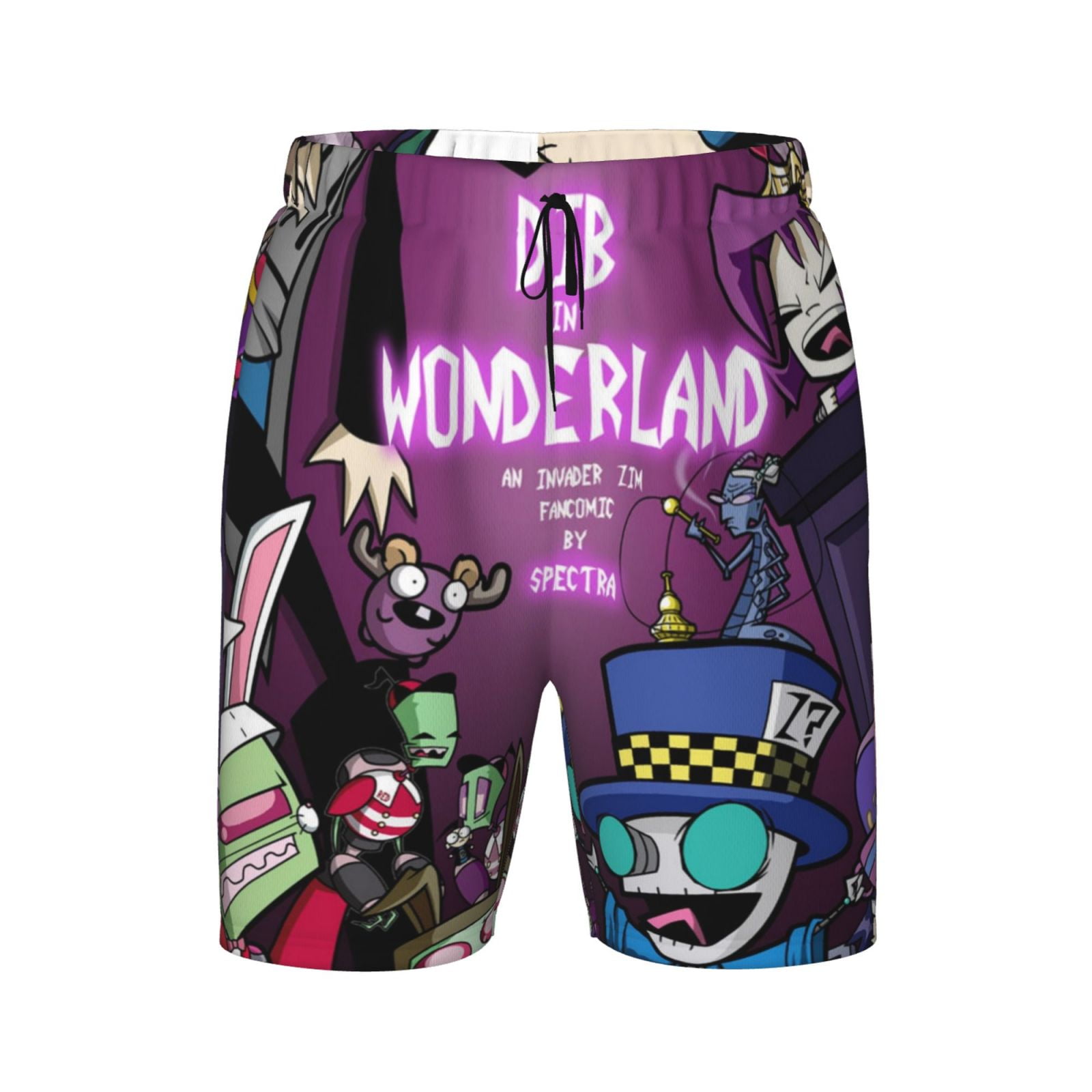 Invader Zim Teen Swim Trunks Summer Beach Board Shorts Quick Dry ...