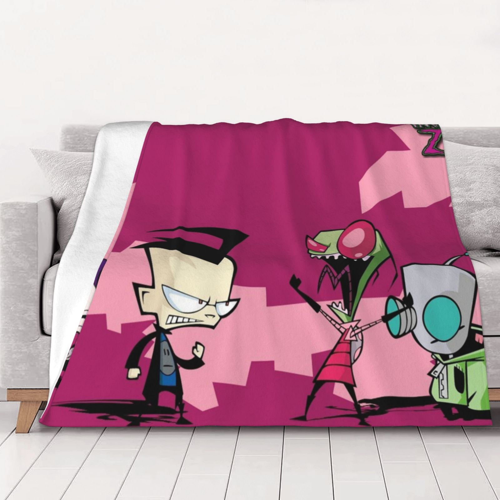 Invader Zim Thick Blanket Cozy Soft Fuzzy Anti-pilling Flannel Throw ...