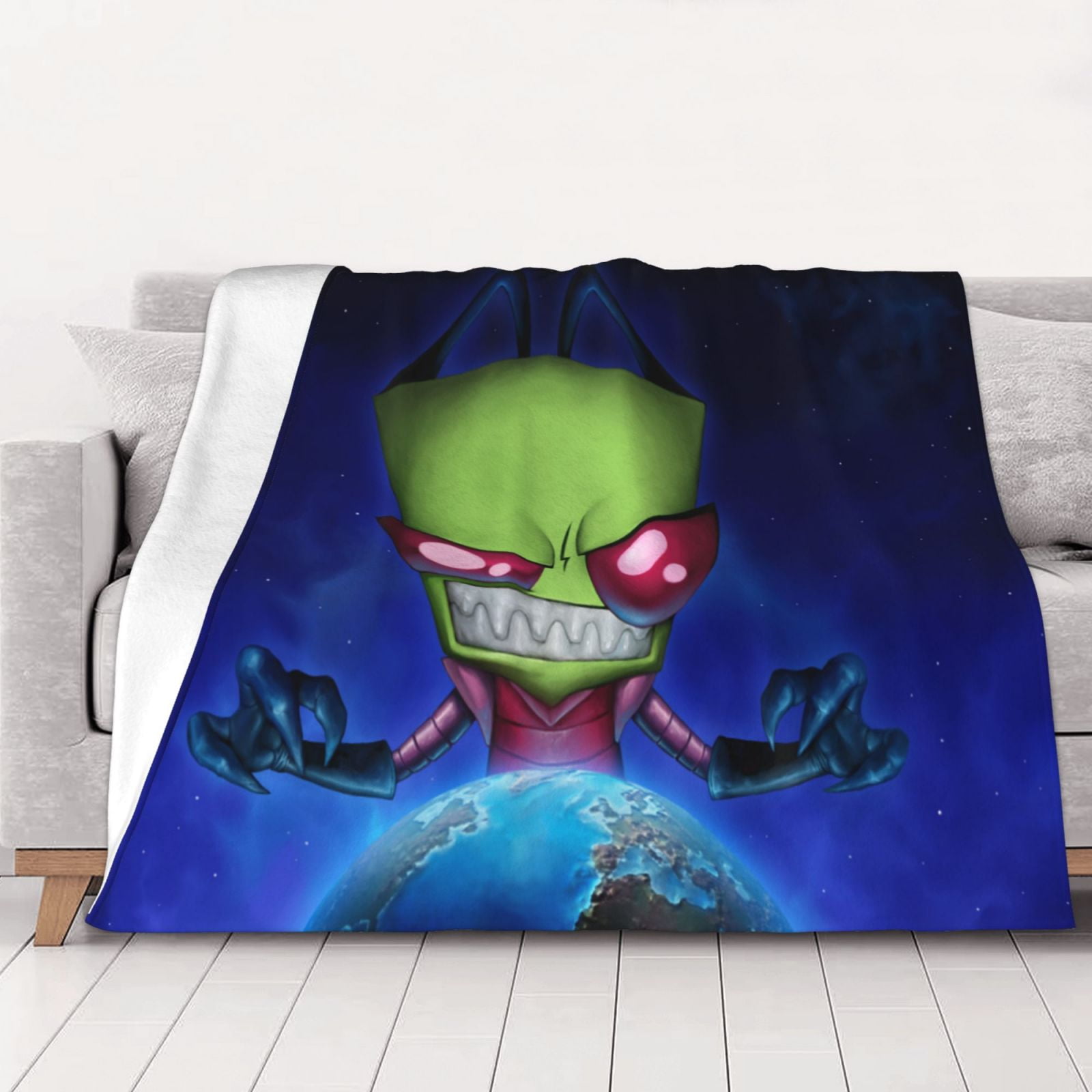 Invader Zim Thick Blanket Cozy Soft Fuzzy Anti-pilling Flannel Throw ...