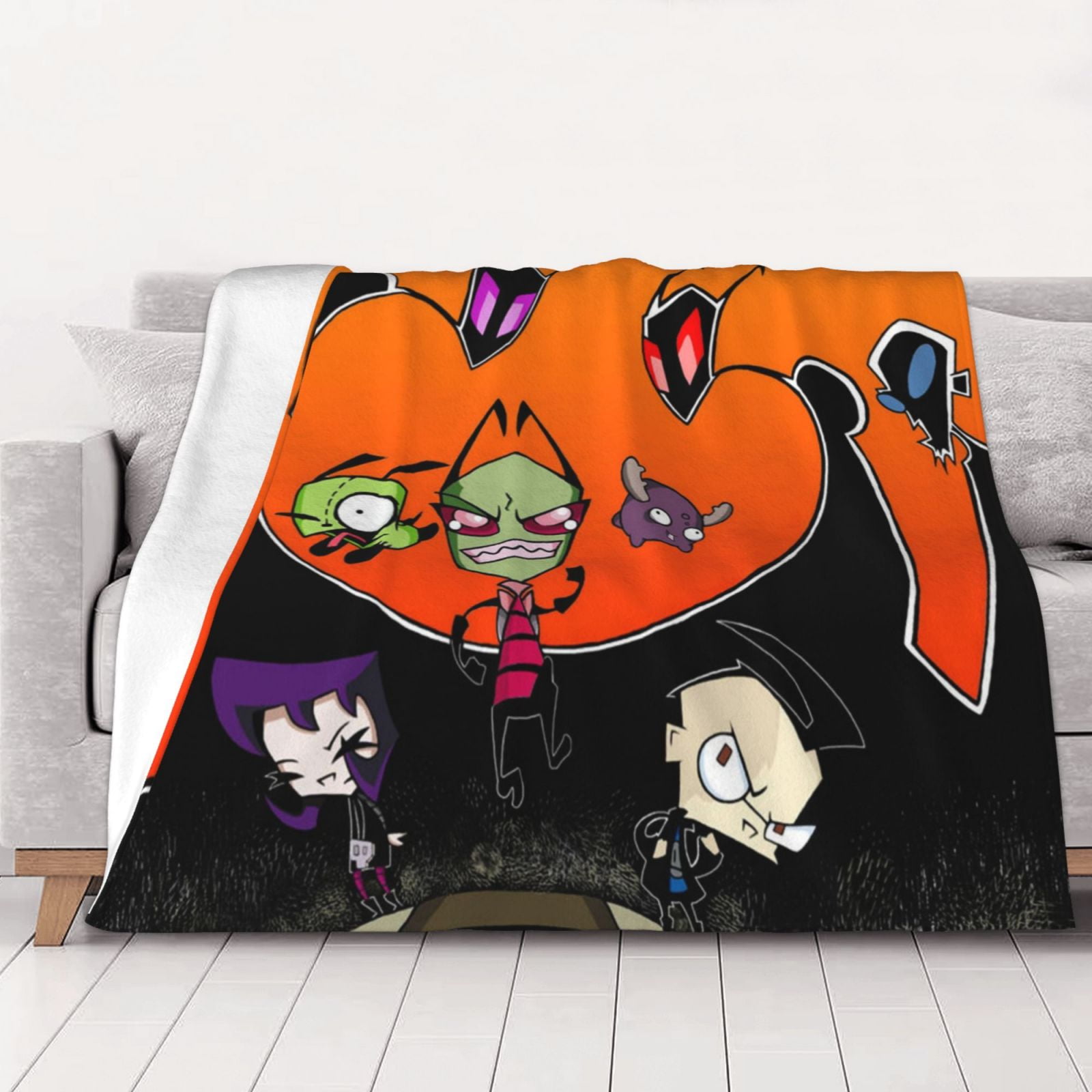 Invader Zim Thick Blanket Cozy Soft Fuzzy Anti-pilling Flannel Throw ...