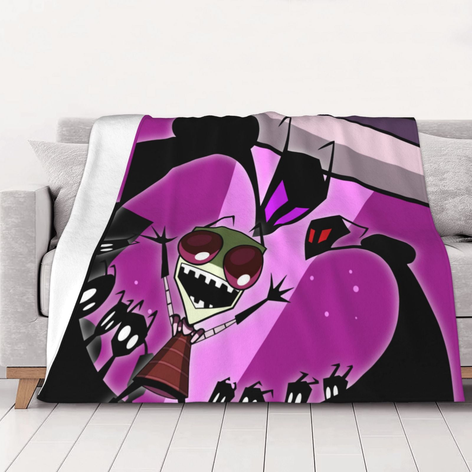 Invader Zim Thick Blanket Cozy Soft Fuzzy Anti-pilling Flannel Throw ...