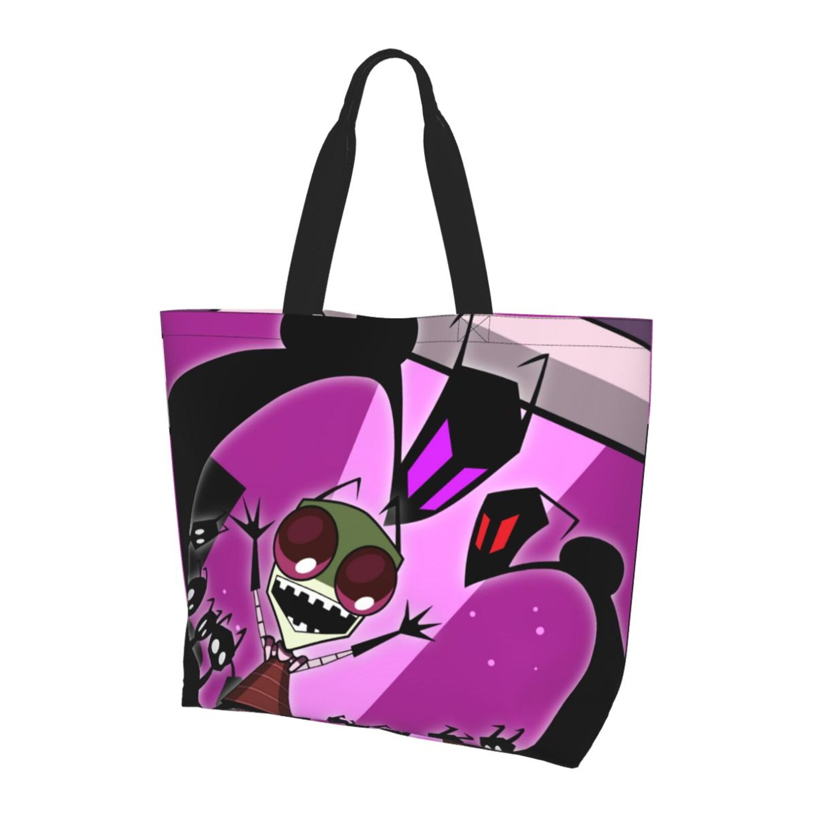 Invader Zim Tote Bags Reusable Women Shoulder Bag Grocery Bag Travel ...