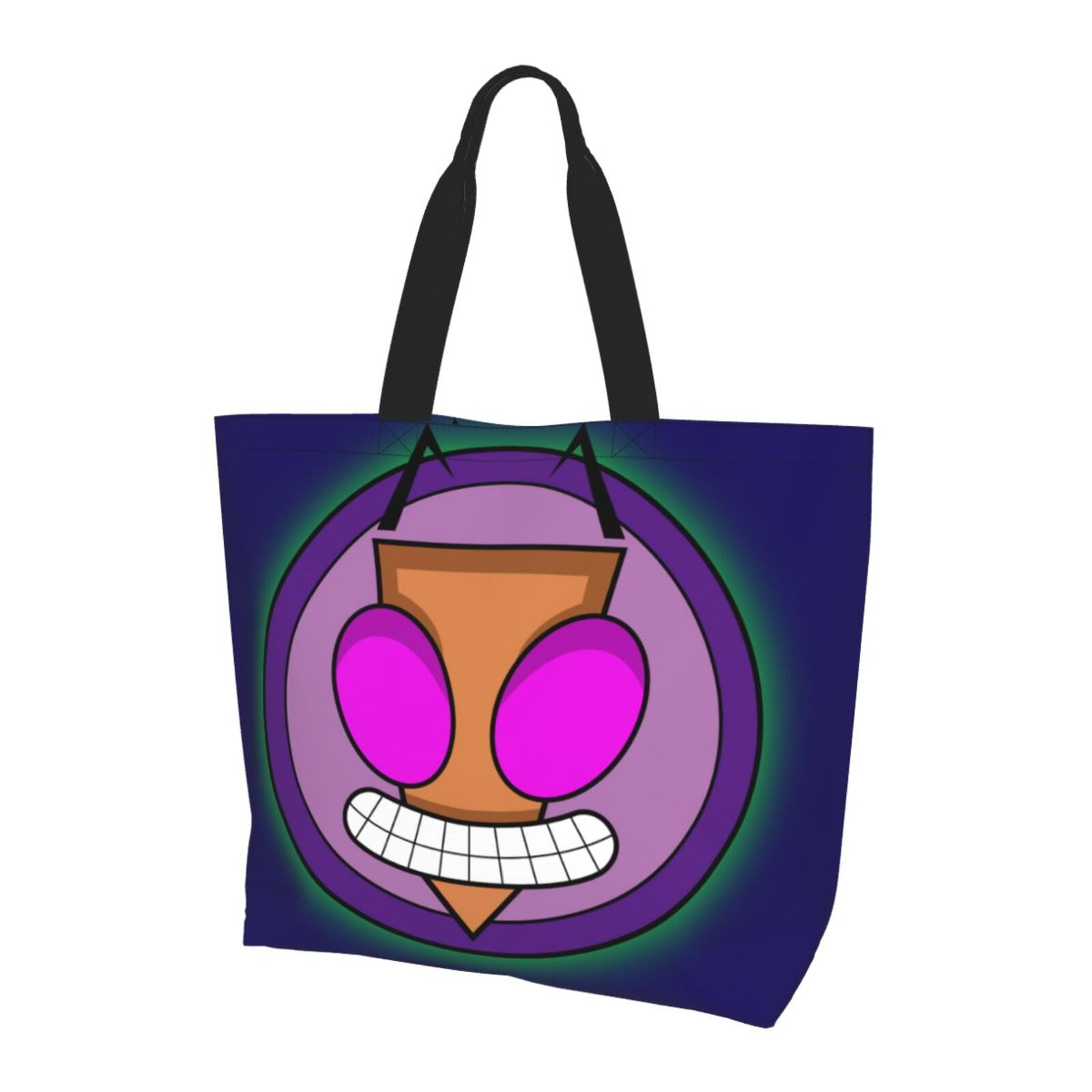 Invader Zim Tote Bags Reusable Women Shoulder Bag Grocery Bag Travel ...