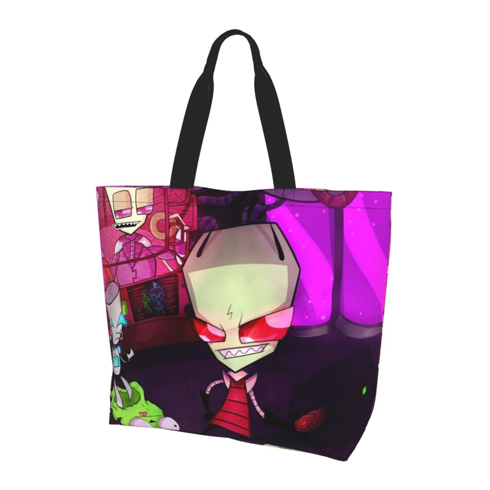 Invader Zim Tote Bags Reusable Women Shoulder Bag Grocery Bag Travel ...