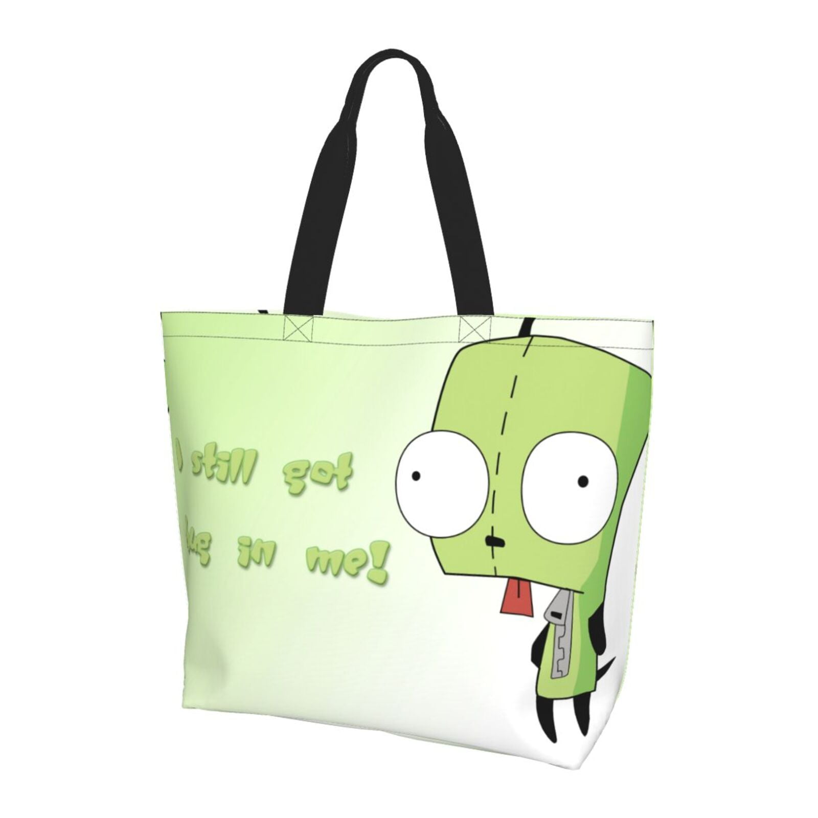 Invader Zim Tote Bags Reusable Women Shoulder Bag Grocery Bag Travel ...