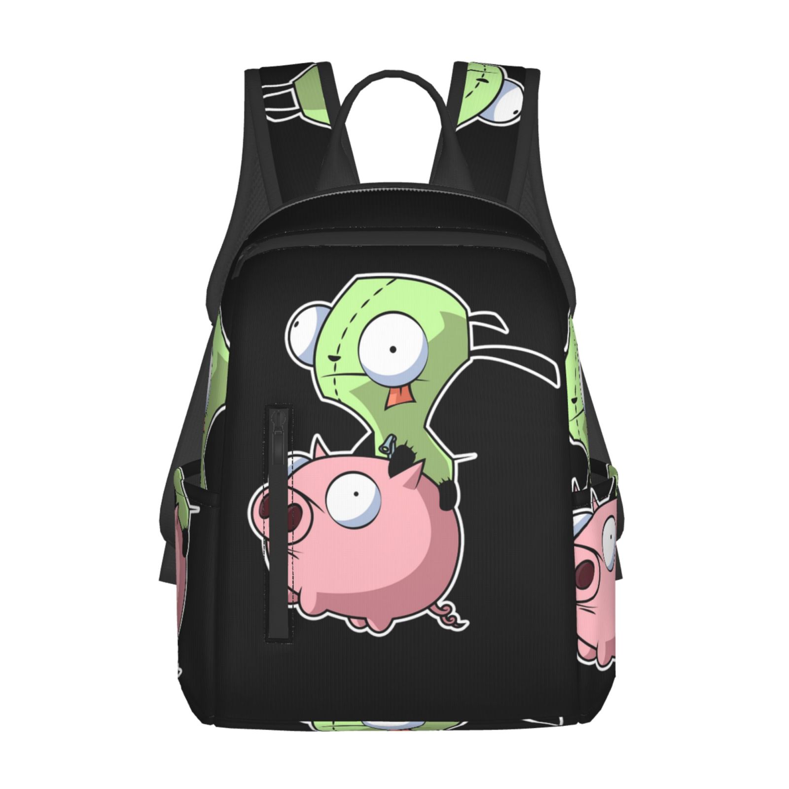 Invader Zim Travel Laptop Backpack College School Computer Bag Black ...