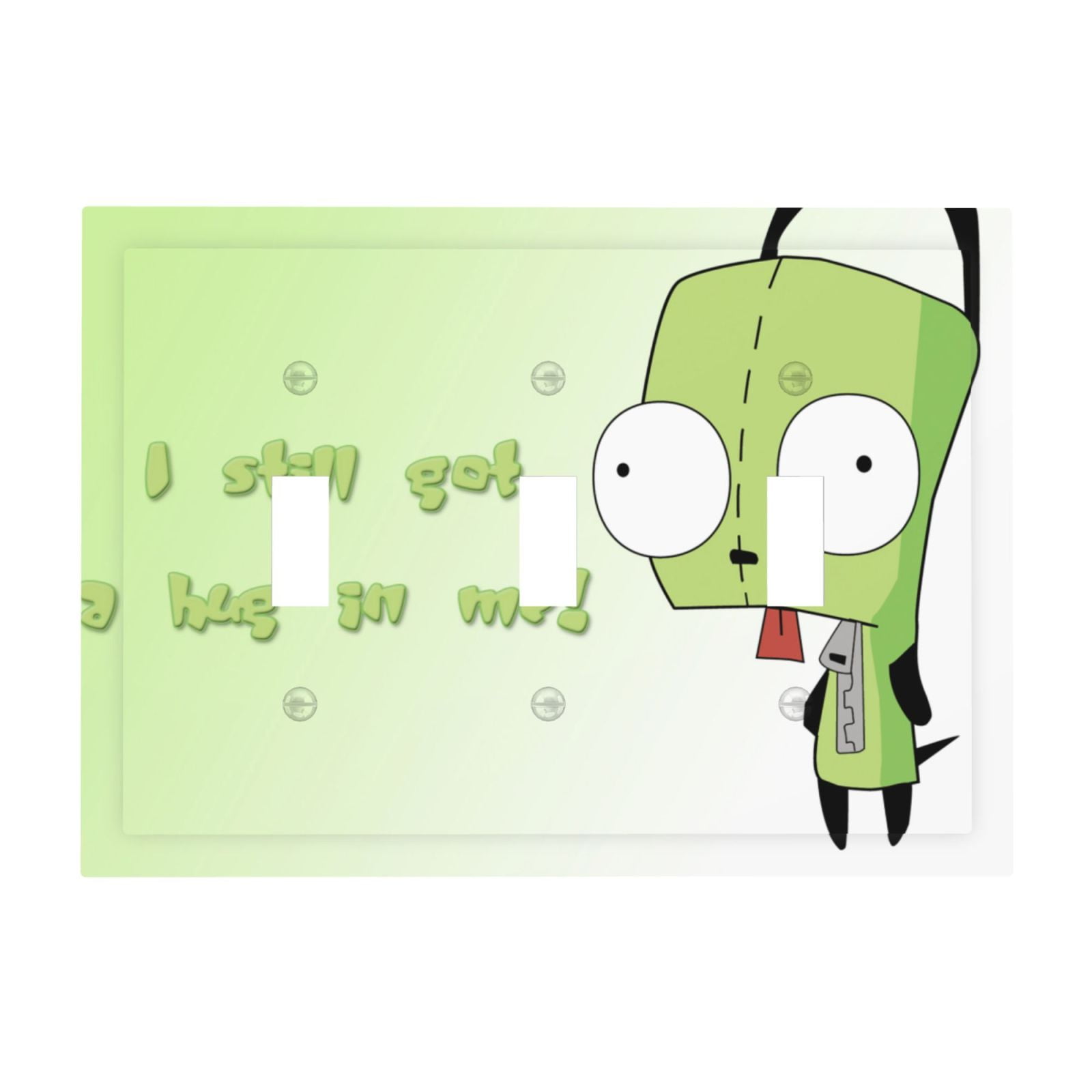 Invader Zim Wall Plate Cover 3 Gang Toggle Decorative Light Switch ...