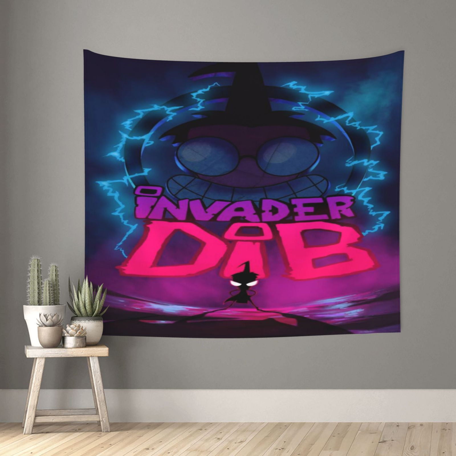 Invader Zim Wall Tapestry Anime Poster For Bedroom Aesthetics Funny ...