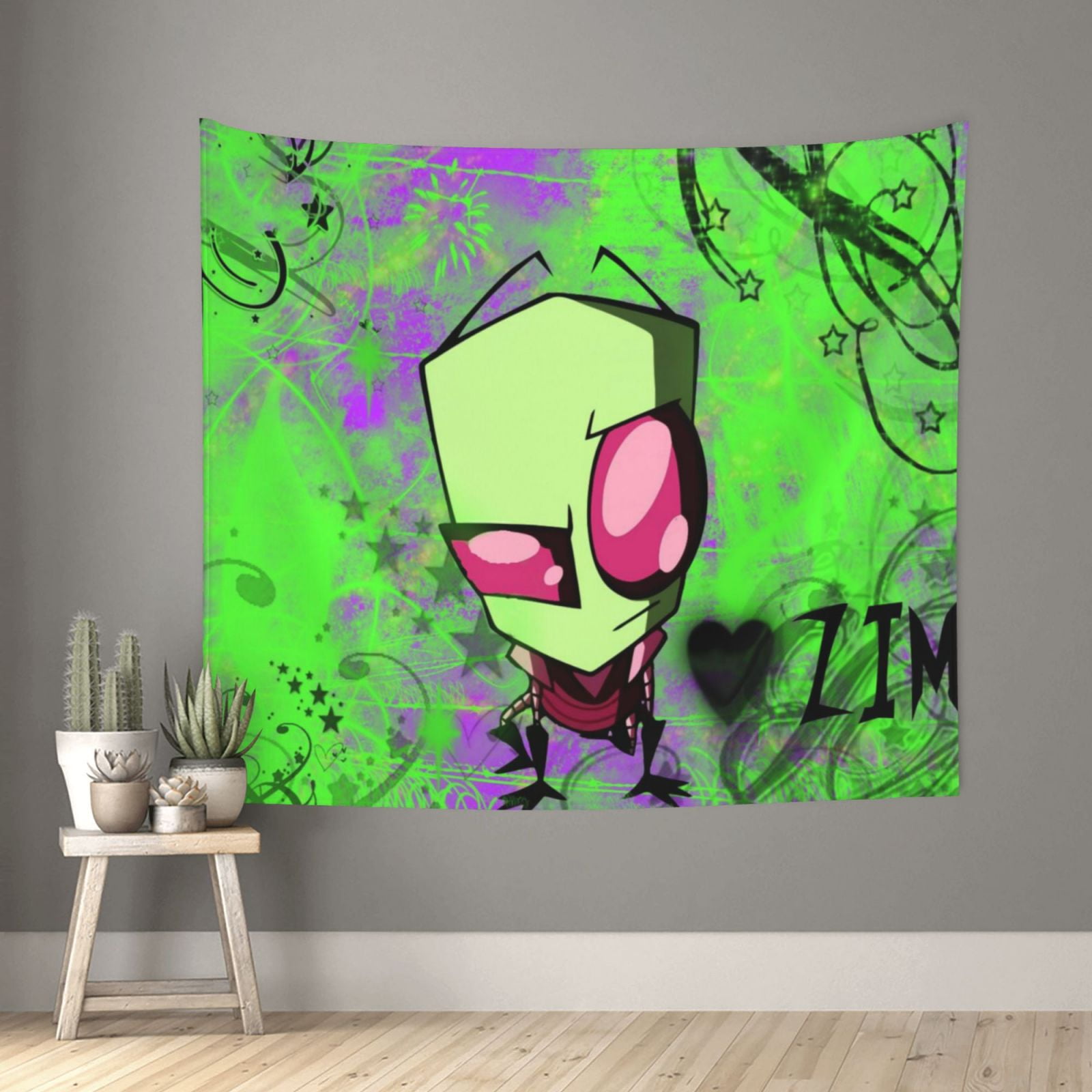 Invader Zim Wall Tapestry Anime Poster For Bedroom Aesthetics Funny ...