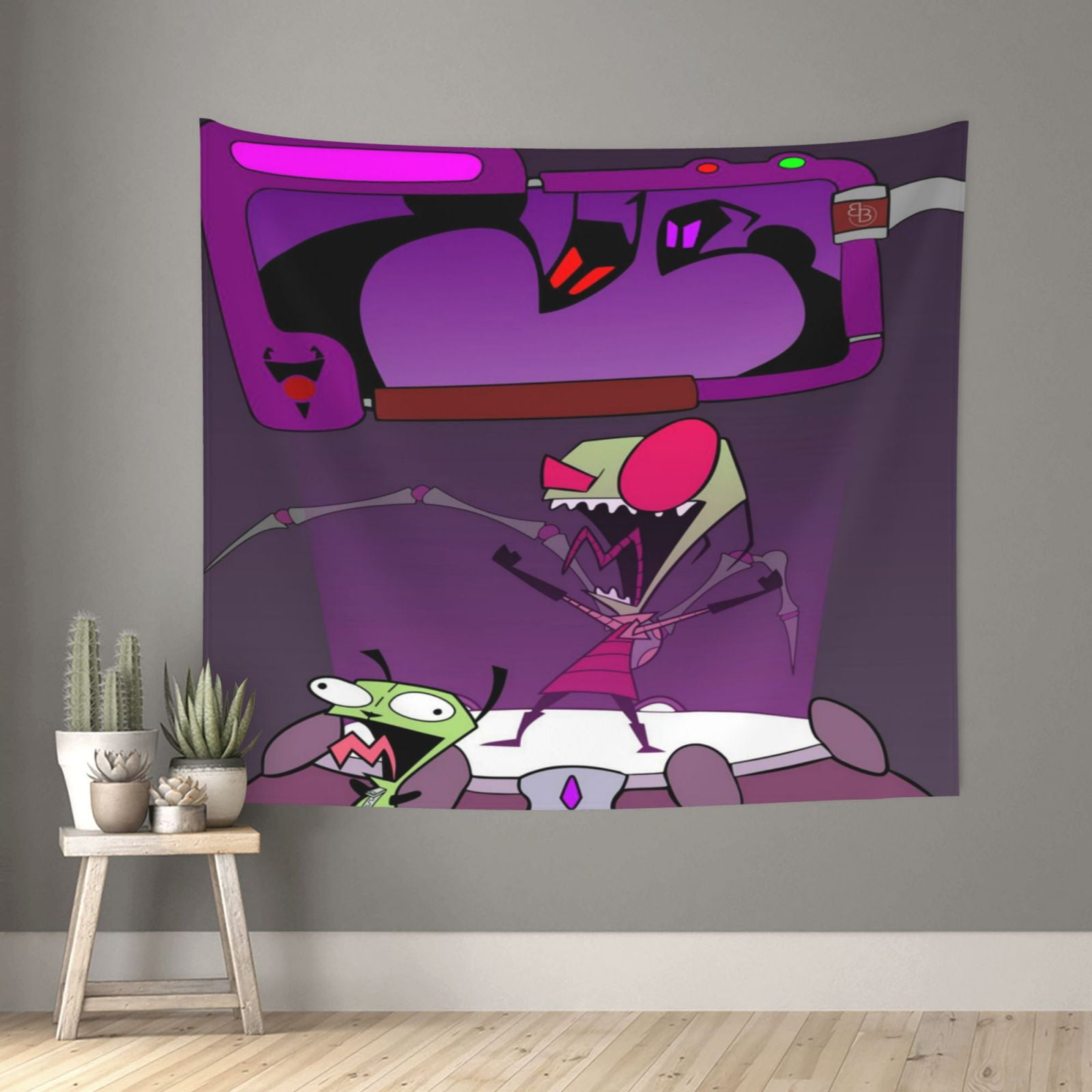 Invader Zim Wall Tapestry Anime Poster For Bedroom Aesthetics Funny ...