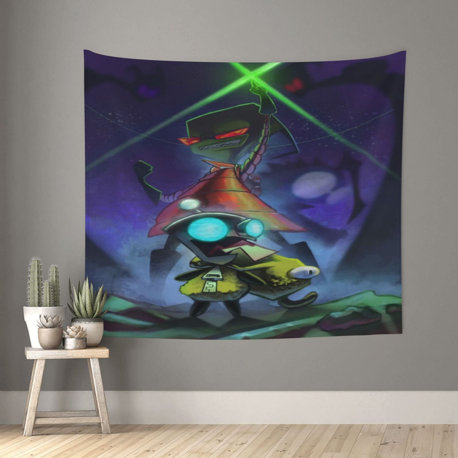 Invader Zim Wall Tapestry Anime Poster For Bedroom Aesthetics Funny ...