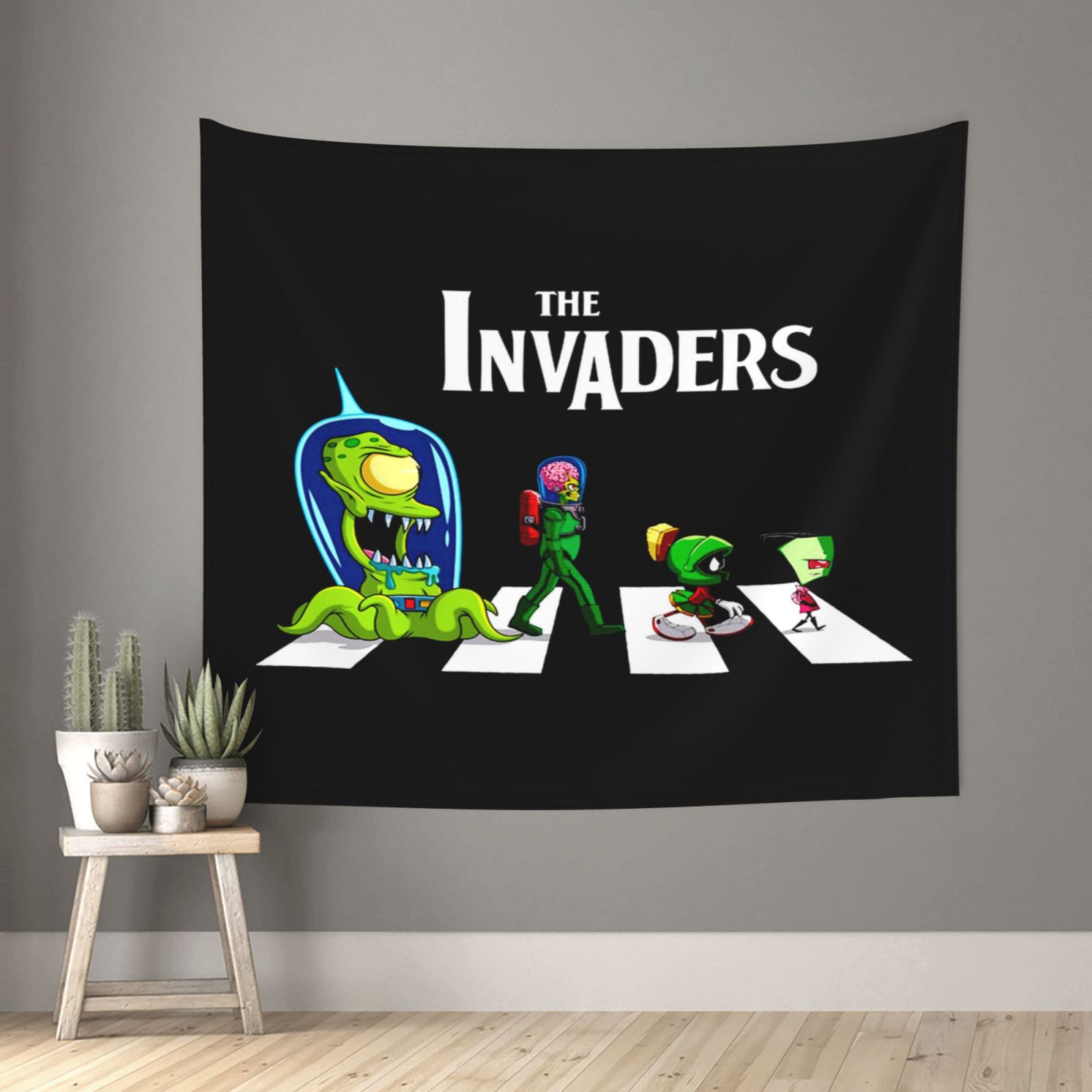 Invader Zim Wall Tapestry Anime Poster For Bedroom Aesthetics Funny ...