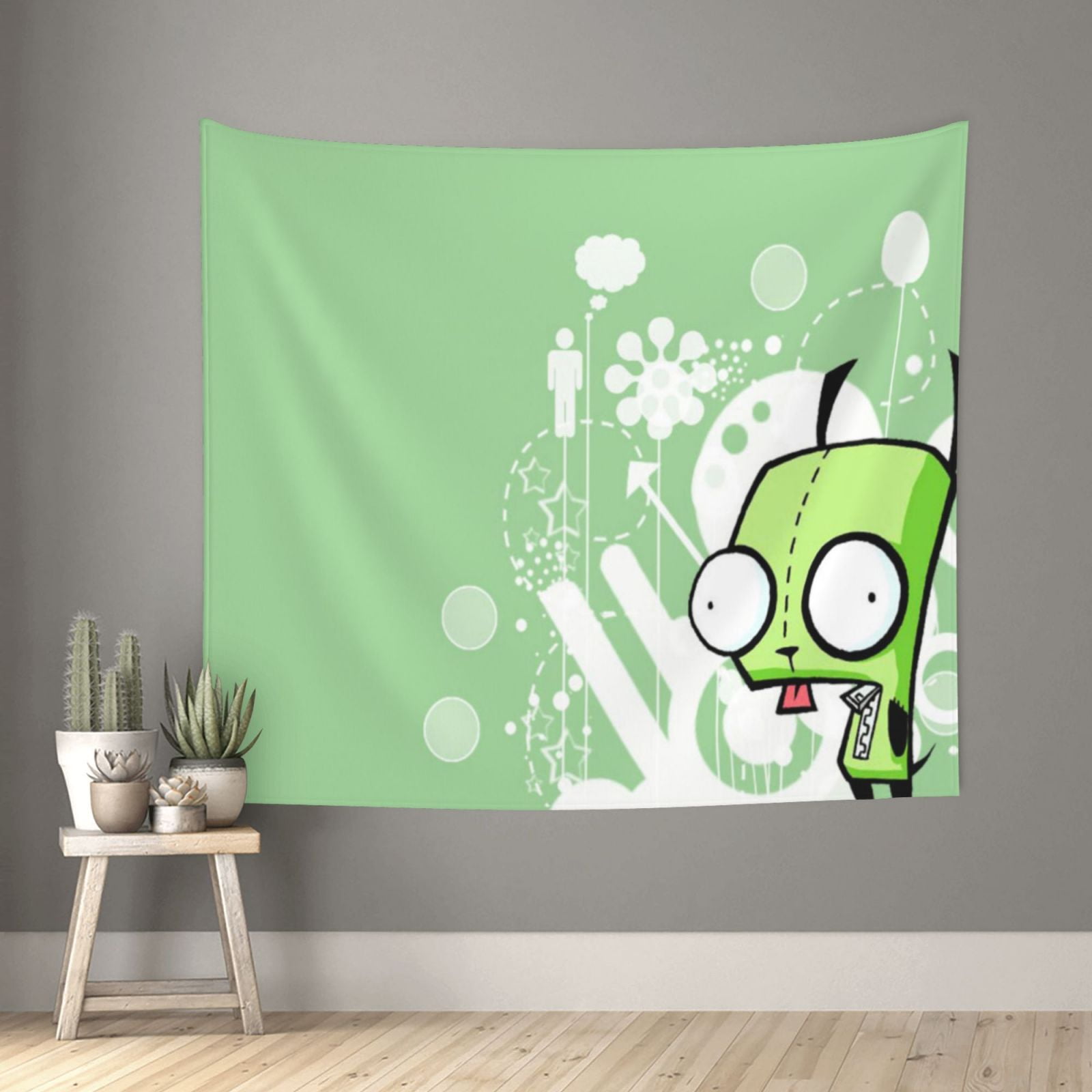 Invader Zim Wall Tapestry Anime Poster For Bedroom Aesthetics Funny ...