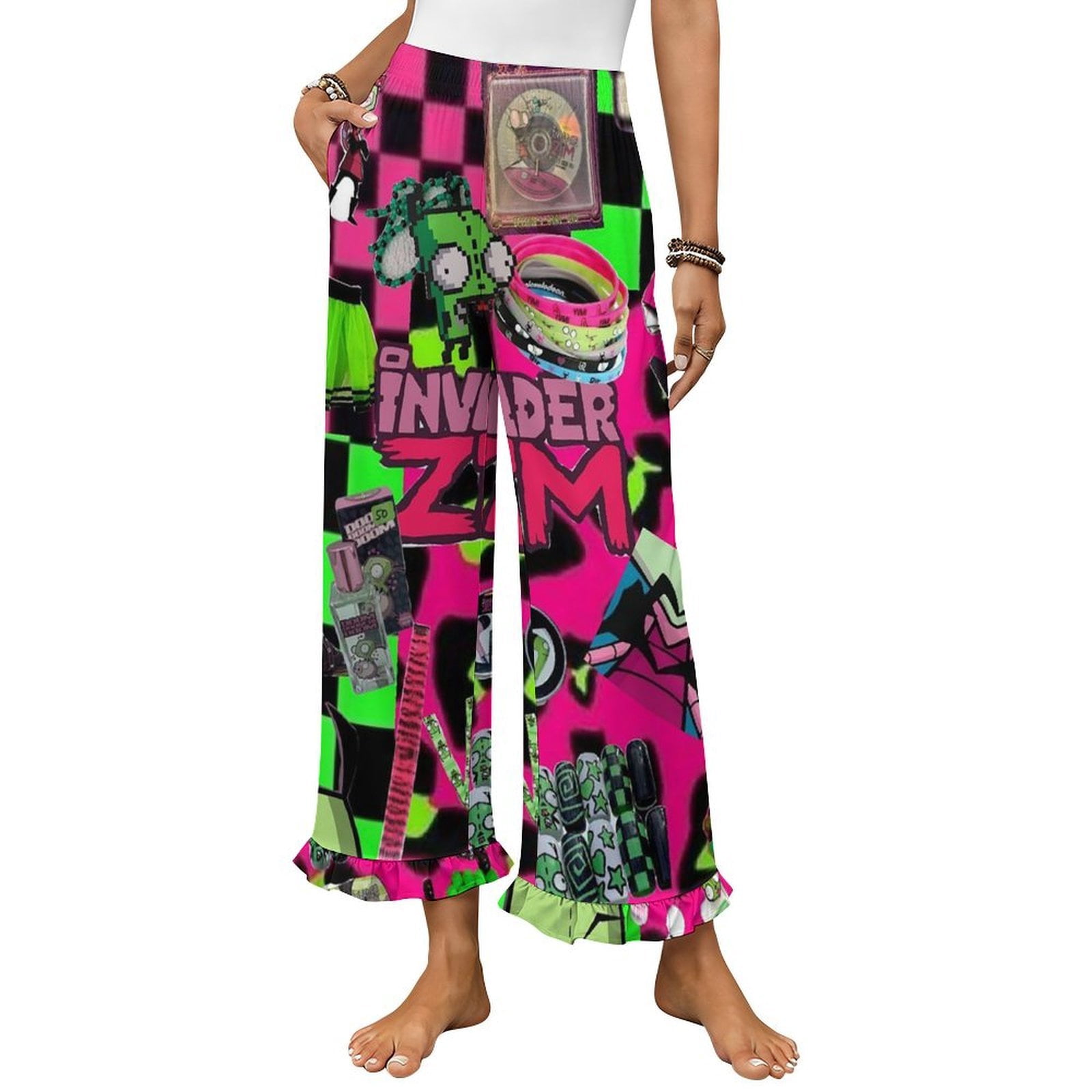 Invader Zim Women Pajama Pants Comfy Pj Bottoms Soft Printed Lounge ...