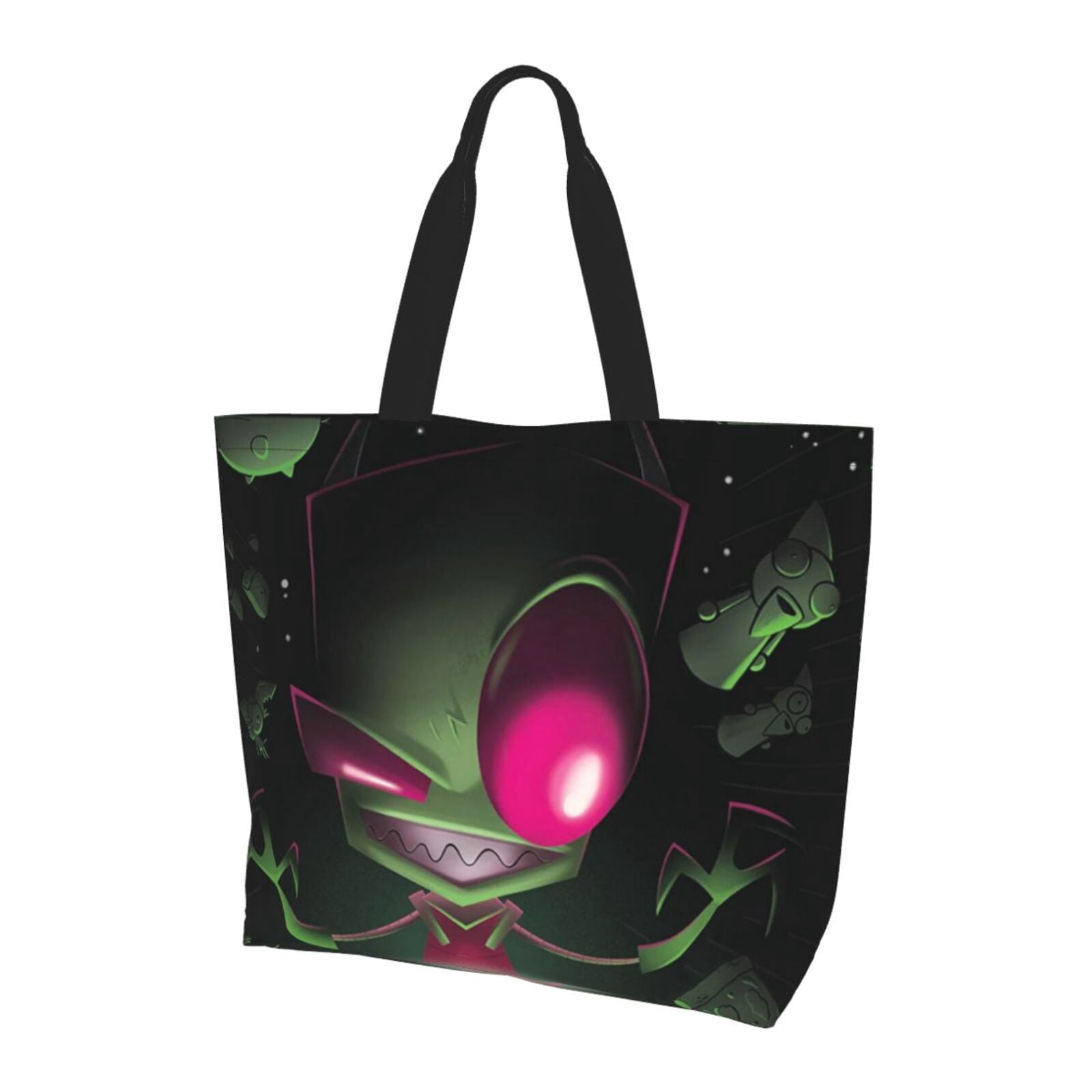 Invader Zim Womens Casual Shoulder Bag Tote Bag Reusable Shopping Bag ...