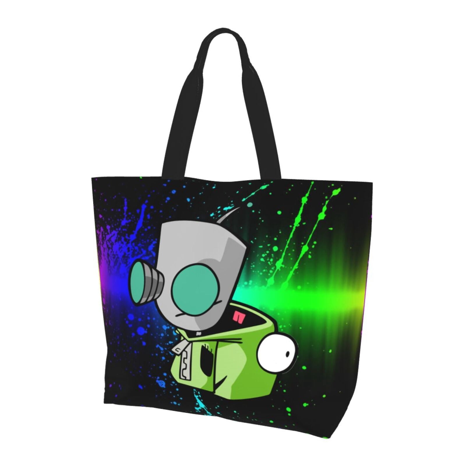 Invader Zim Womens Casual Shoulder Bag Tote Bag Reusable Shopping Bag ...