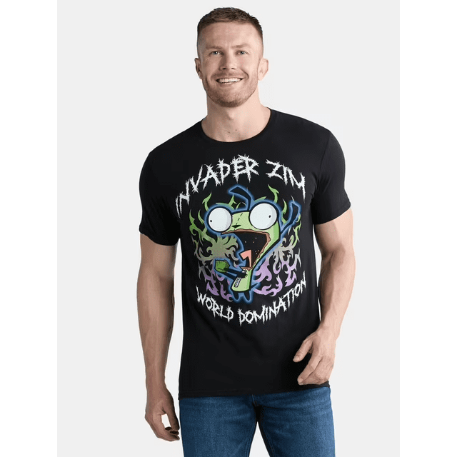 Invader Zim World Domination Graphic Tee - Walmart.com