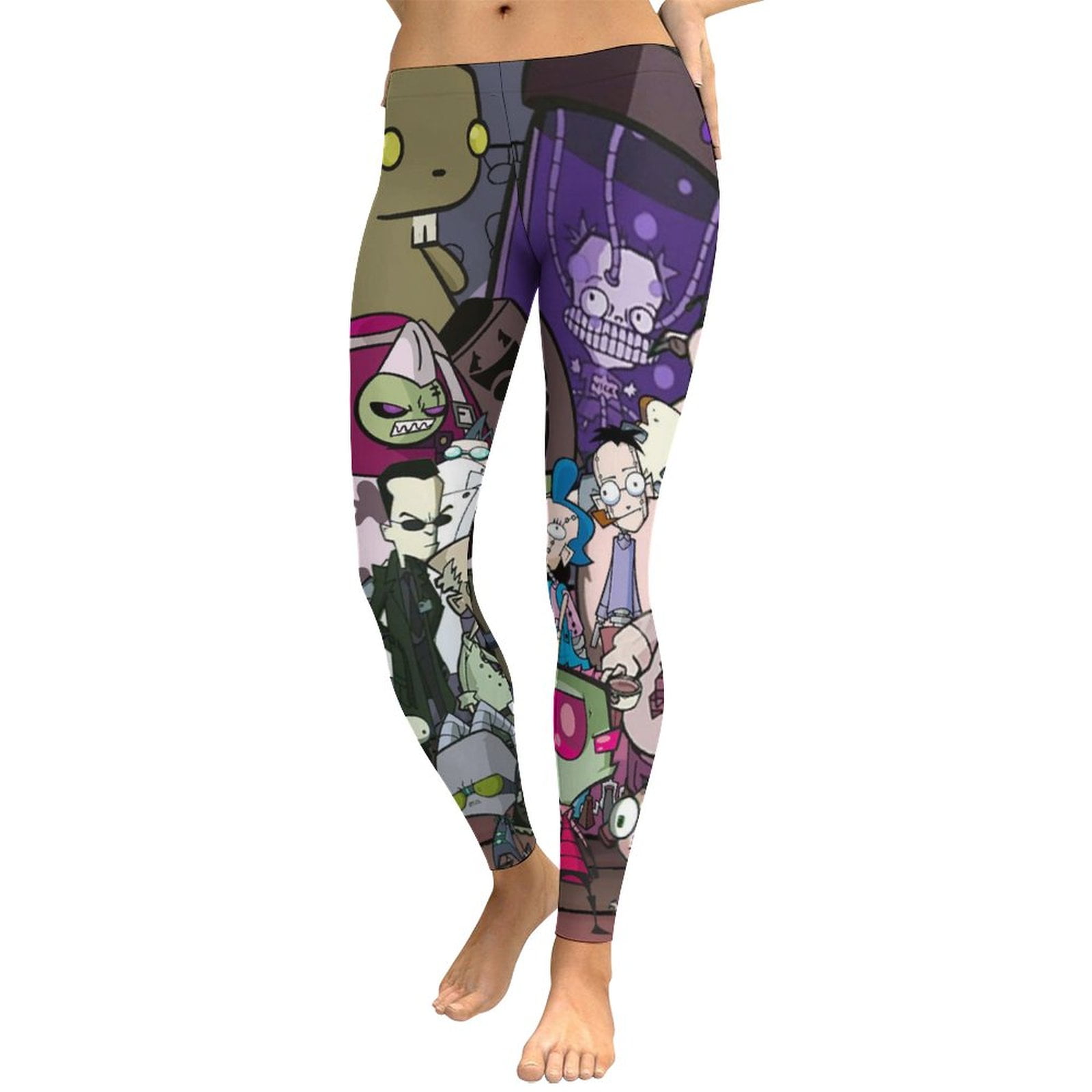 Invader Zim Yoga Pants for Women High Waisted Joggers Pants Tights ...