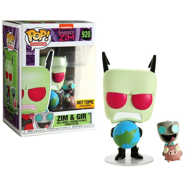 Invader Zim Zim & Gir Funko Pop! Television Vinyl Figure #920 (Hot ...
