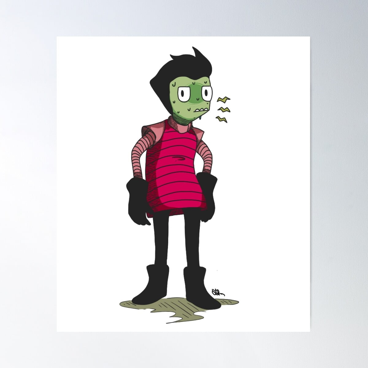 Invader Zim [Zim] Poster Wall Art, Modern Wall Decor For Living Room ...