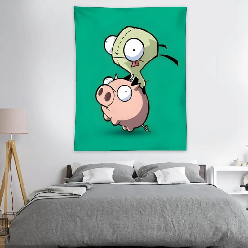Invader Zim tapestry 40 x 60 inches with vivid colors realistic details ...