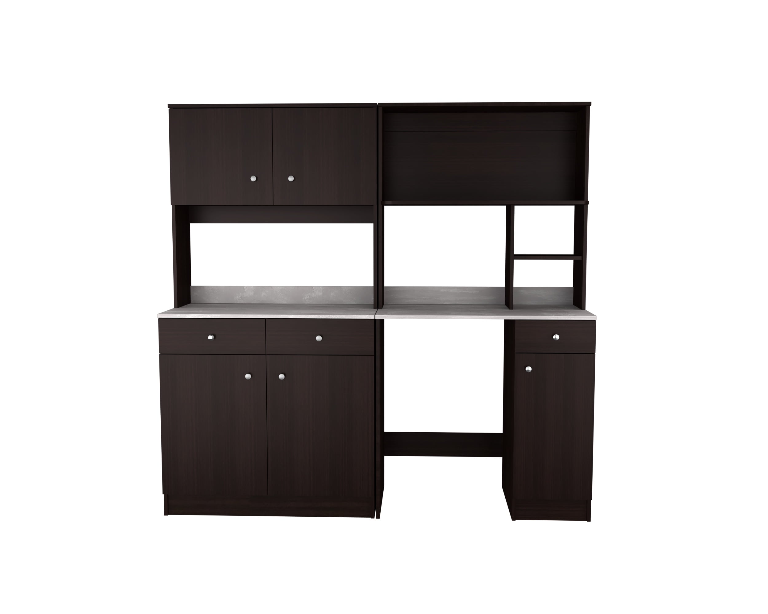 Inval Ambrossia 2-Pc 3-Drawer Breakroom Pantry Storage System in ...