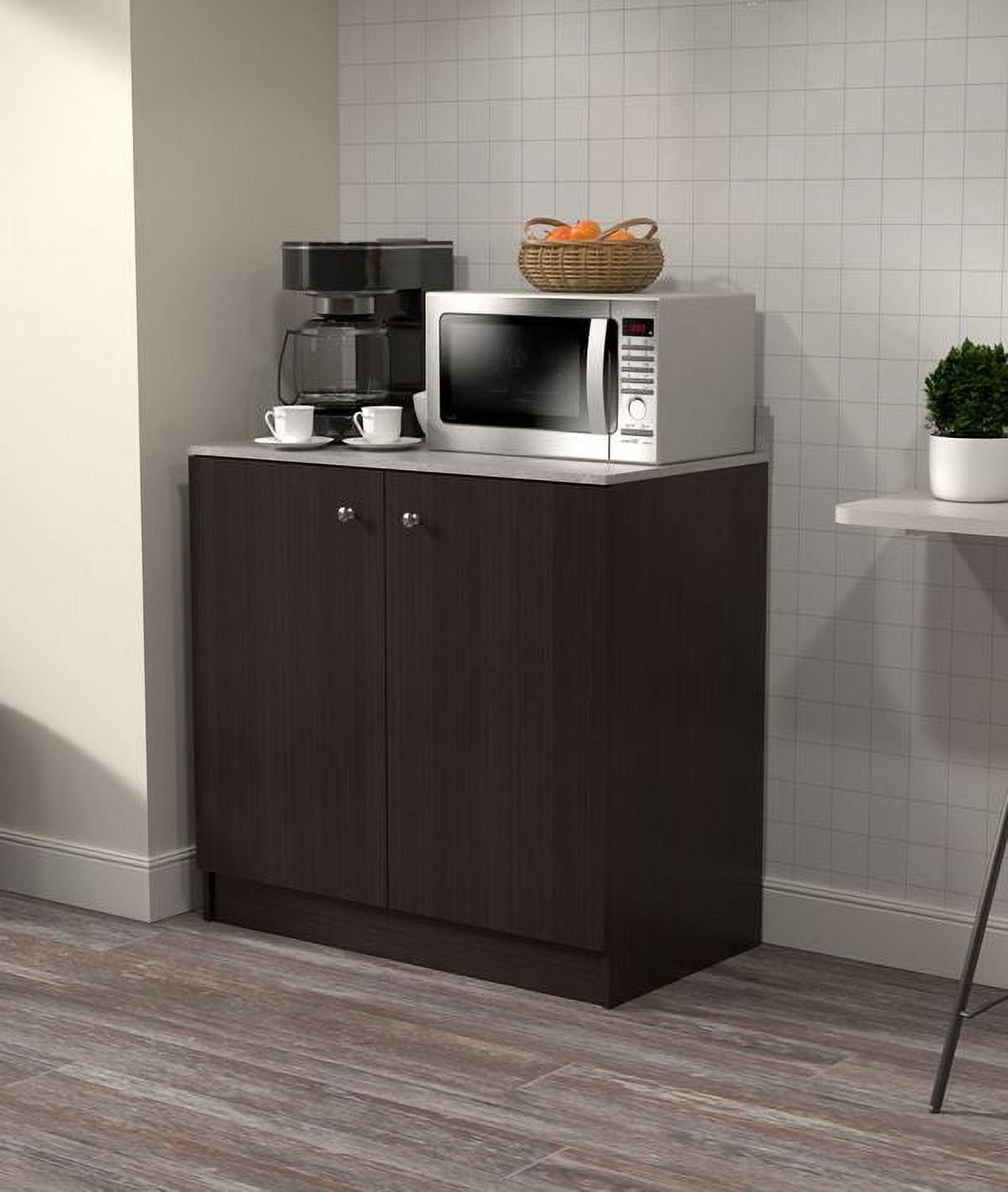 Inval Ambrossia 2-Shelf Breakroom Base Cabinet (36" x 34" x 20 ...