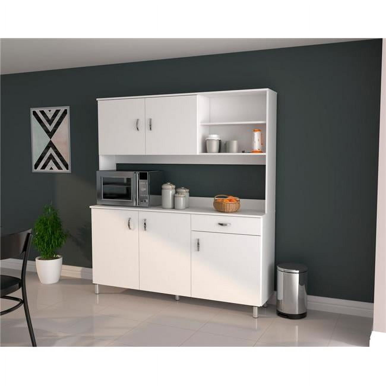 Inval America Breakroom Cabinet, White - Walmart.com