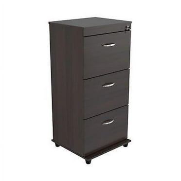 4 Drawer Vertical Wood Lockable Filing Cabinet, Cherry - Walmart.com