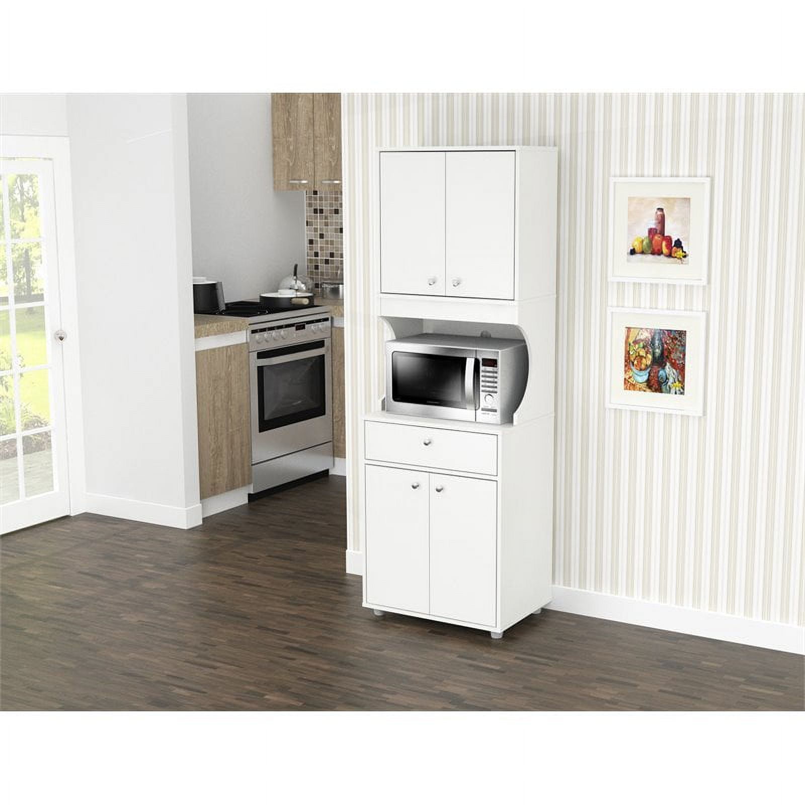 Kitchen microwave pantry store