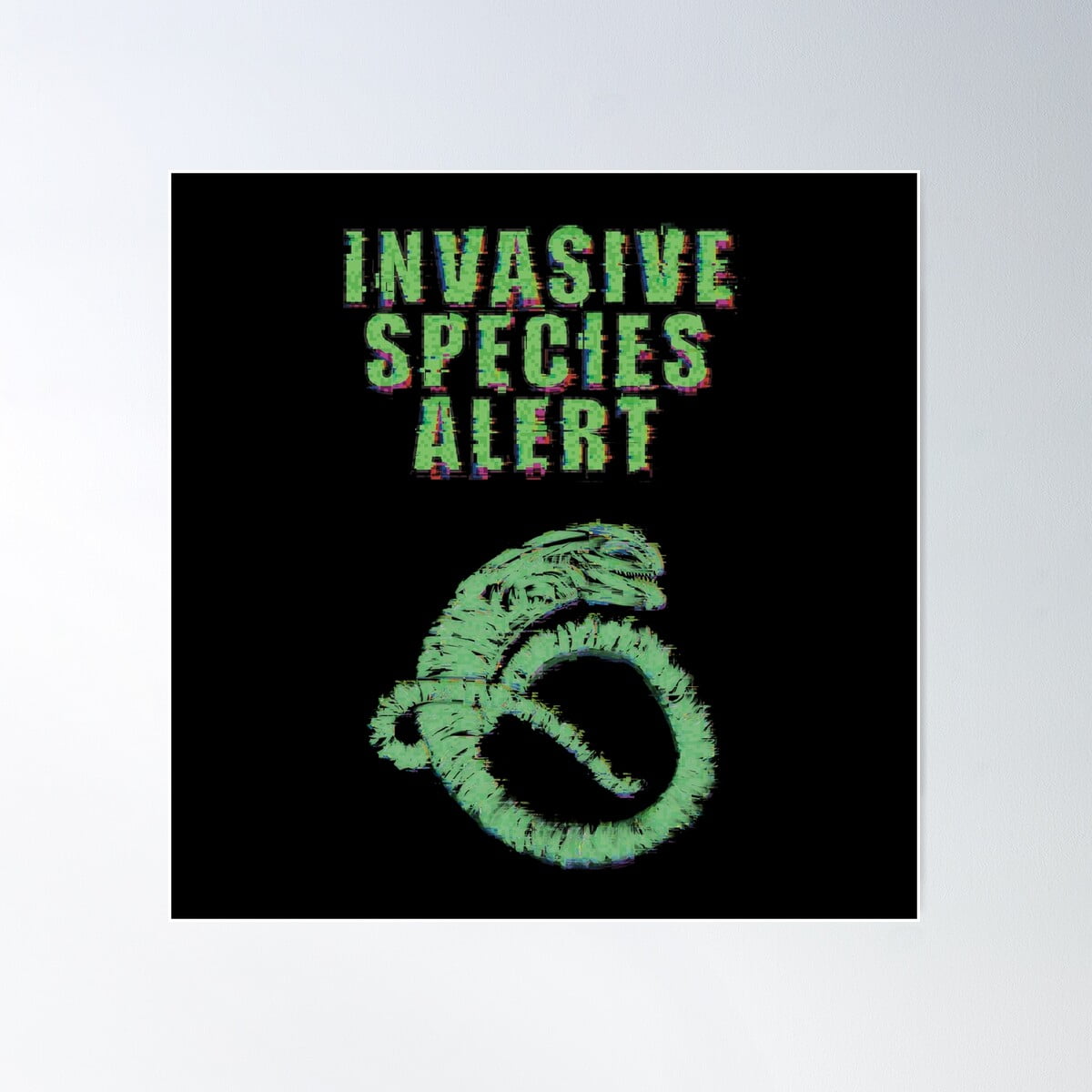 Invasive Species Poster Wall Art, Modern Wall Decor For Living Room ...