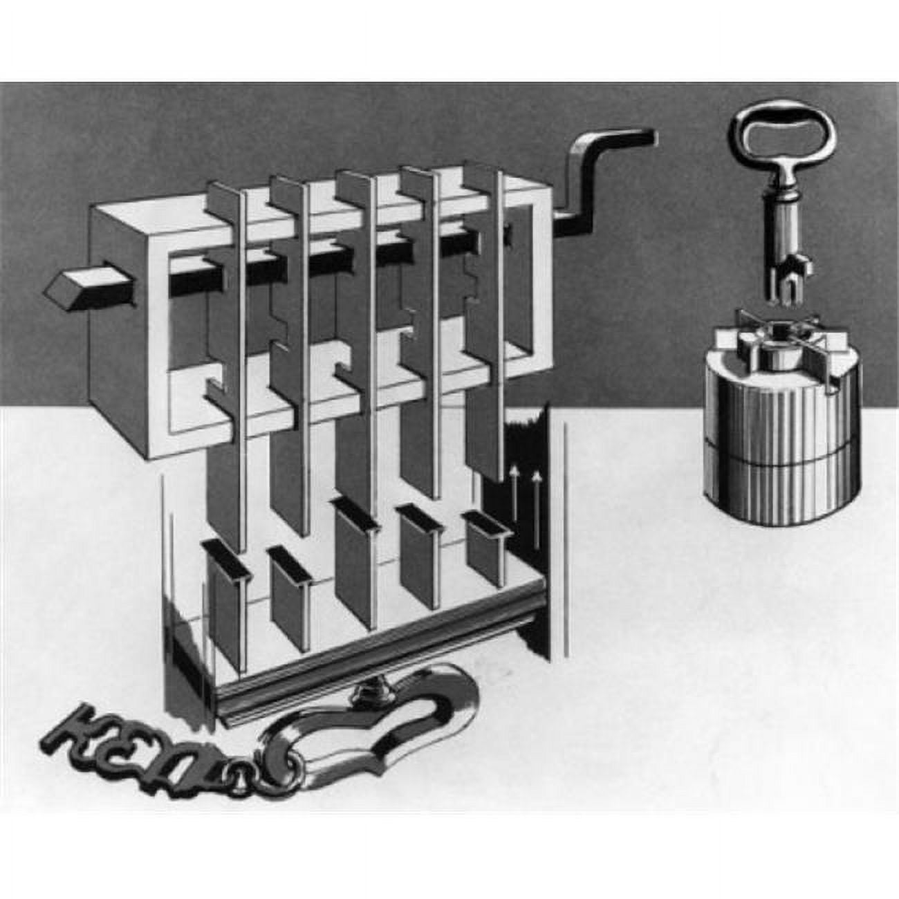 Invention of the Bramah Lock Poster Print - 18 x 24 in. - Walmart.com