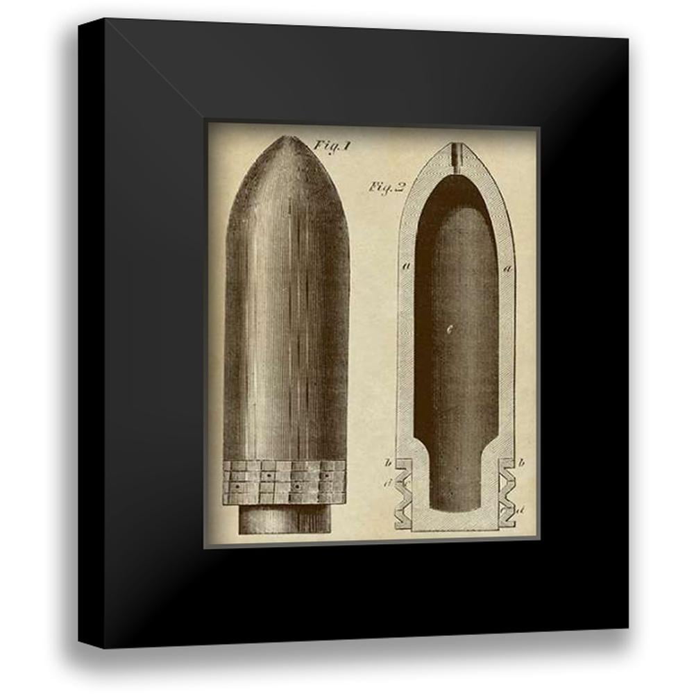 Inventions 12x14 Black Modern Framed Museum Art Print Titled ...