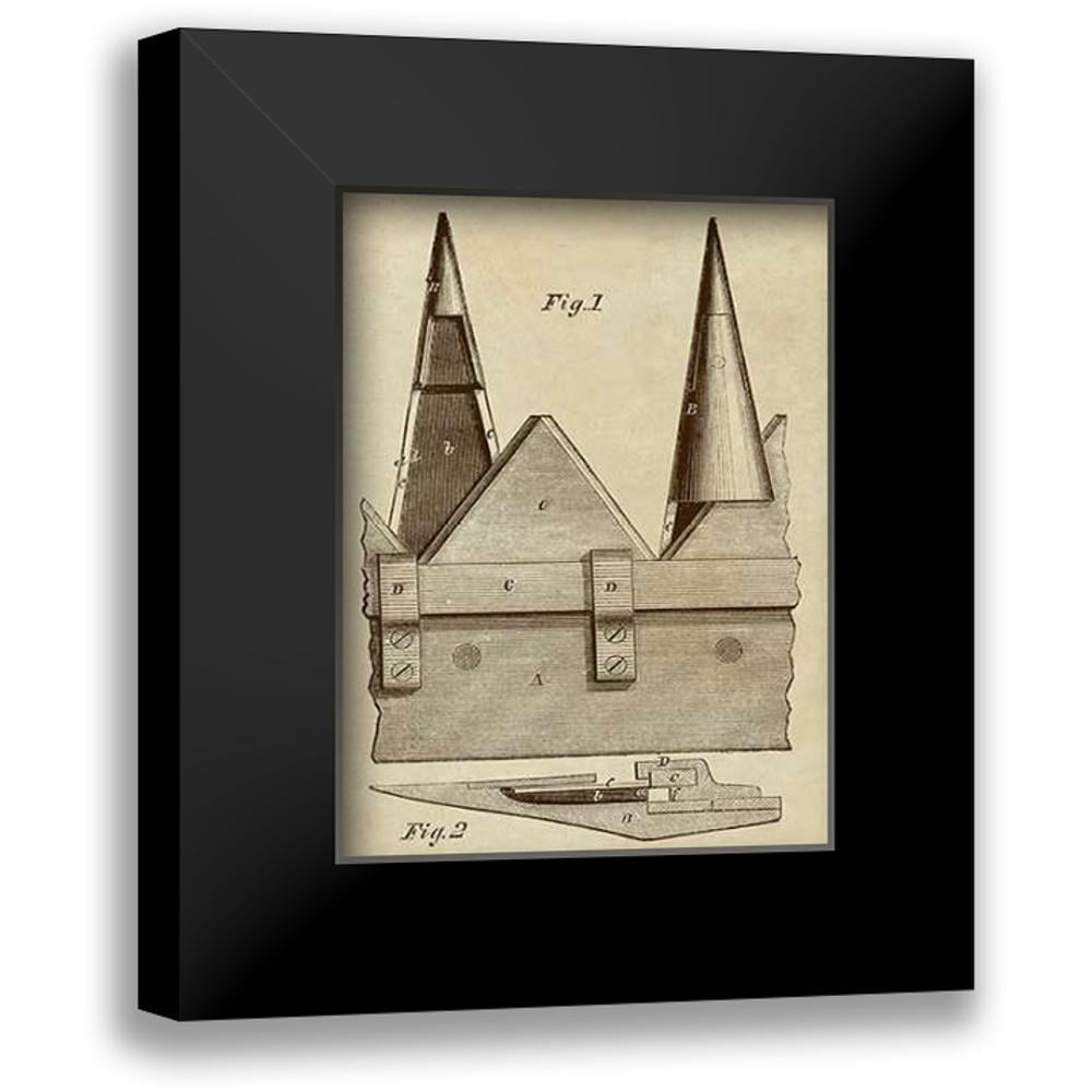 Inventions 12x14 Black Modern Framed Museum Art Print Titled - Pencil ...